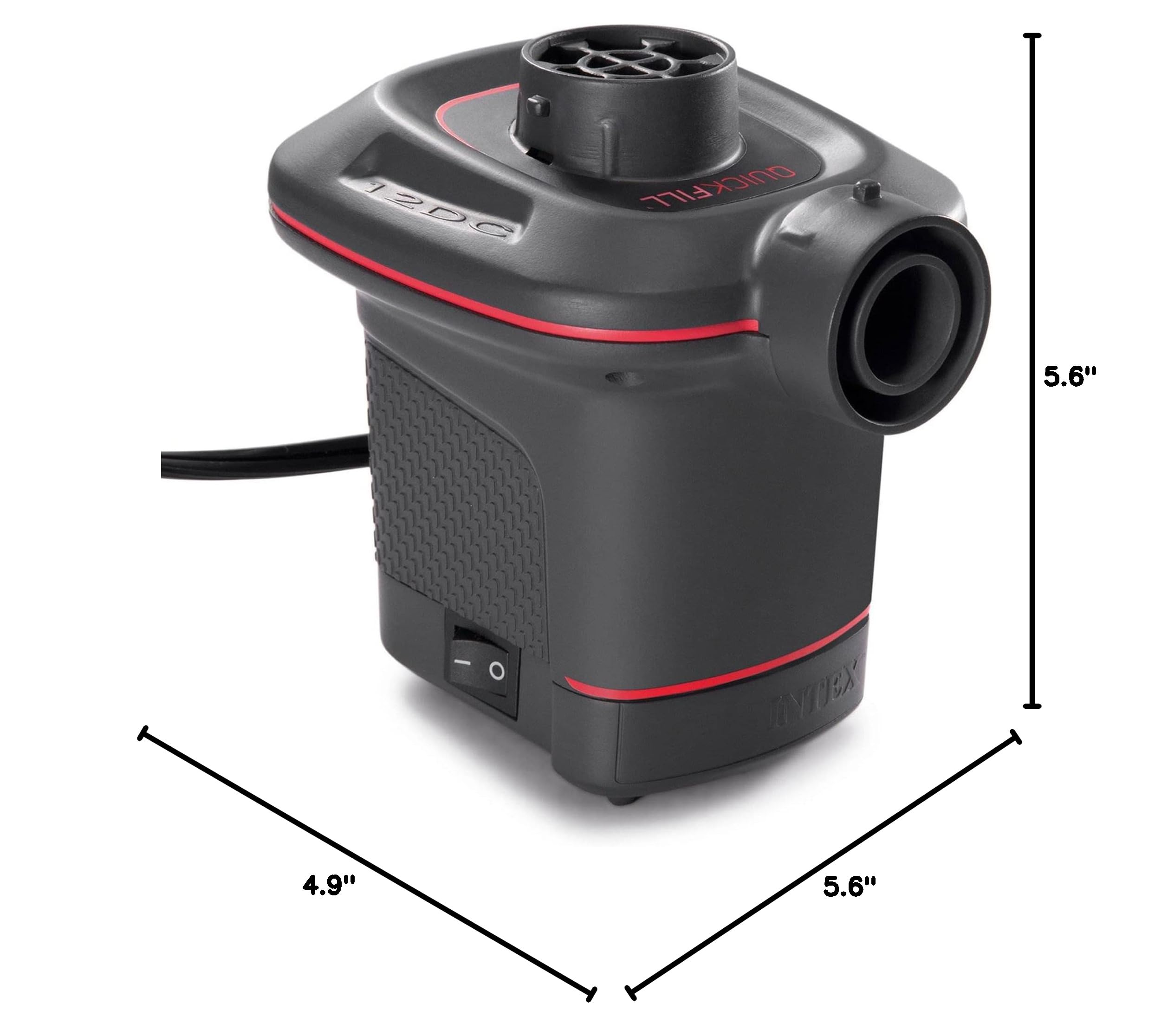 Intex Quick-Fill DC Electric Air Pump, 12V, Max. Air Flow 650 L/min