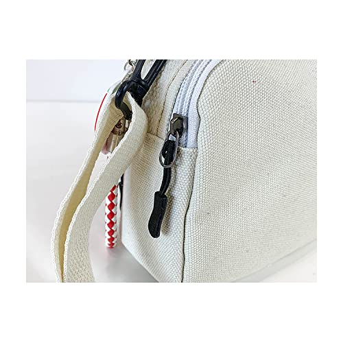 NCDUANSAN Kawaii Backpack Girl People Messenger Bag Mini Small Backpack Cute Korean INS Puppy Pattern(White)