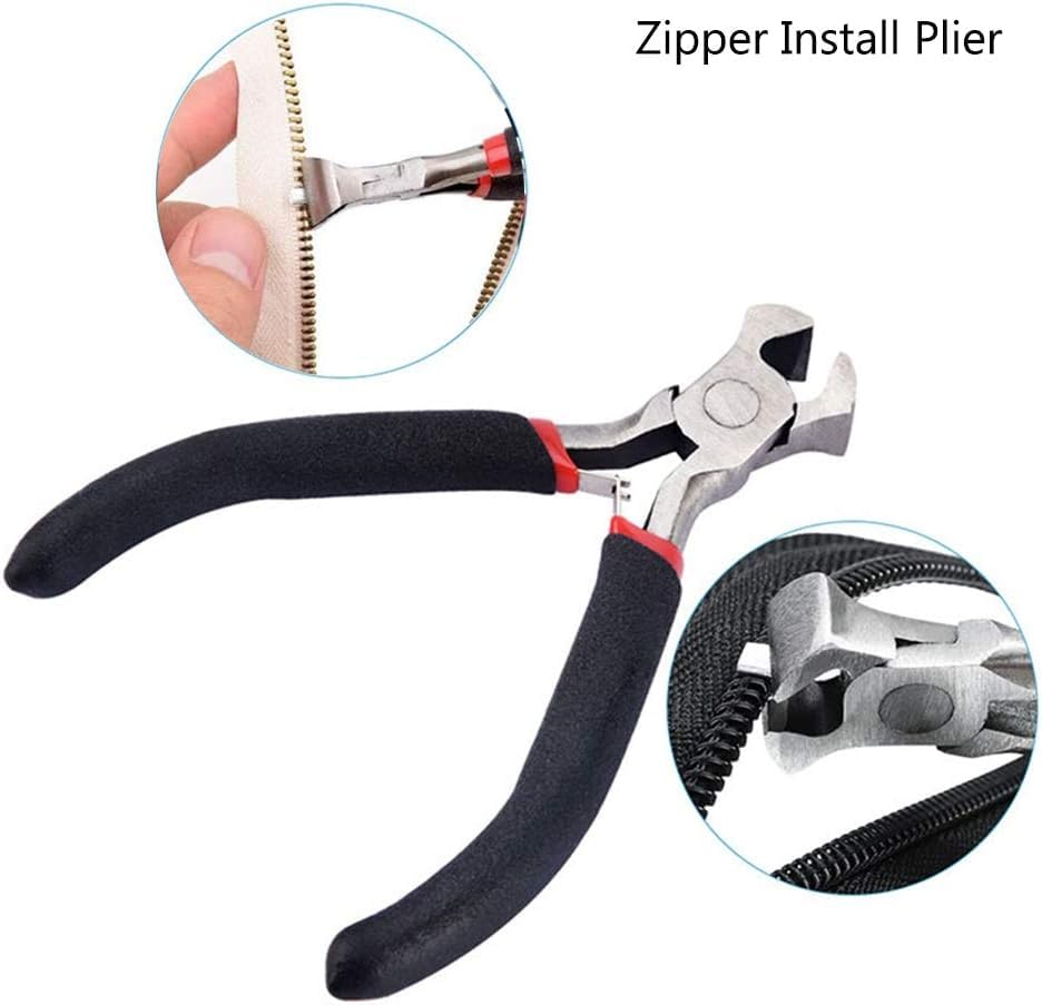 Zipper Repair Kit Zipper Replacement,85 pcs Zipper Replacement Accessories with Zipper Install Pliers Tool and Zipper Pulls , for Bags, Jackets, Jeans,Tents, Luggage and Sleeping Bag