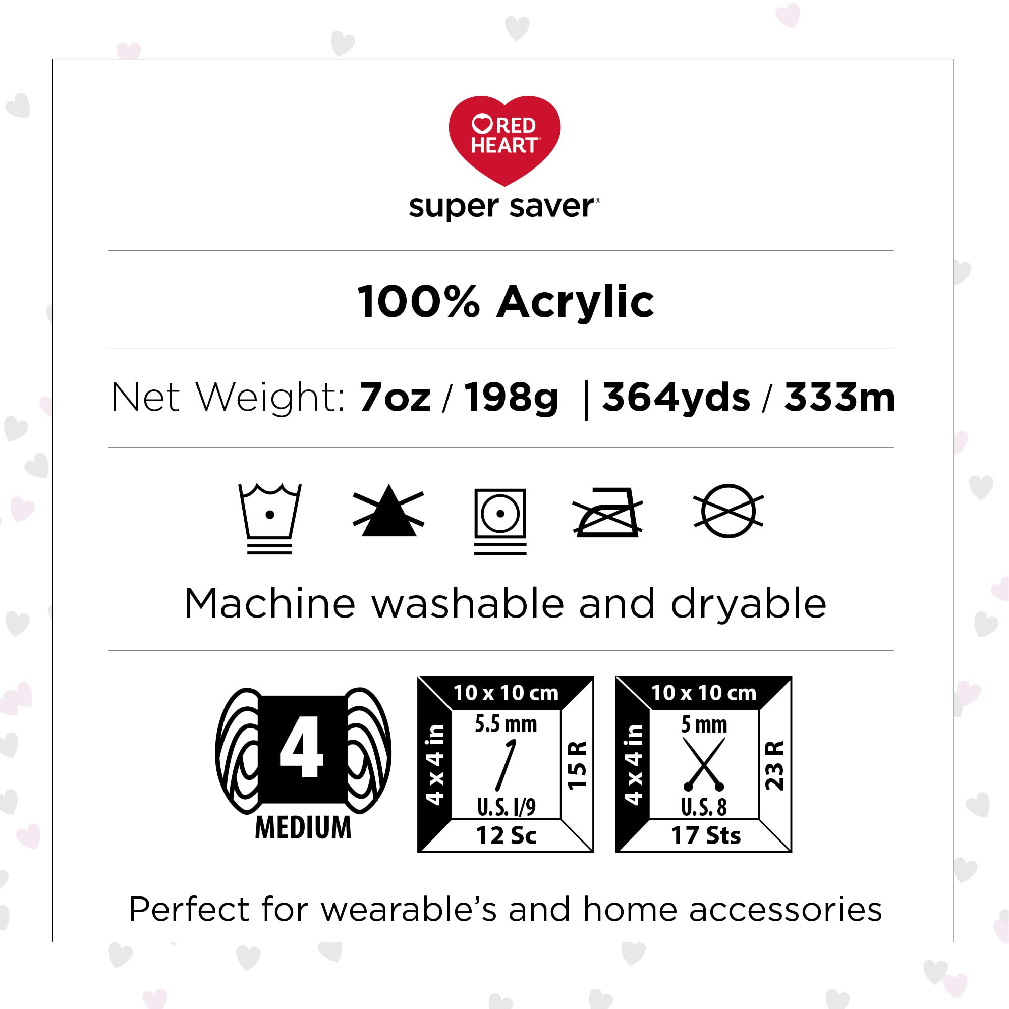 Red Heart Super Saver Light Sage Yarn - 3 Pack of 198g/7oz - Acrylic - 4 Medium (Worsted) - 364 Yards - Knitting/Crochet