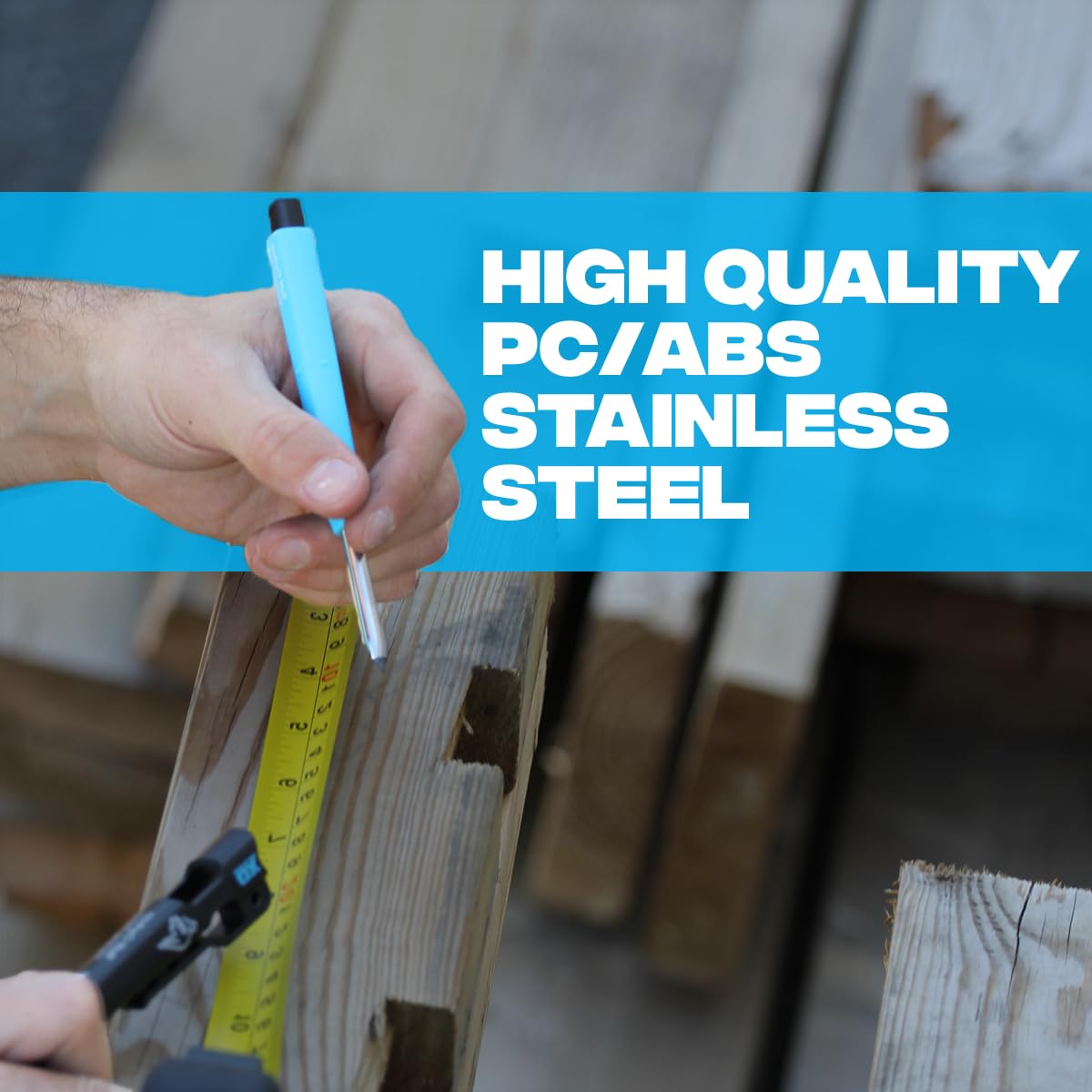 OX Tools Pro Tuff Carbon Marking Pencil | Pencil Holder with Sharpener & Belt Clip