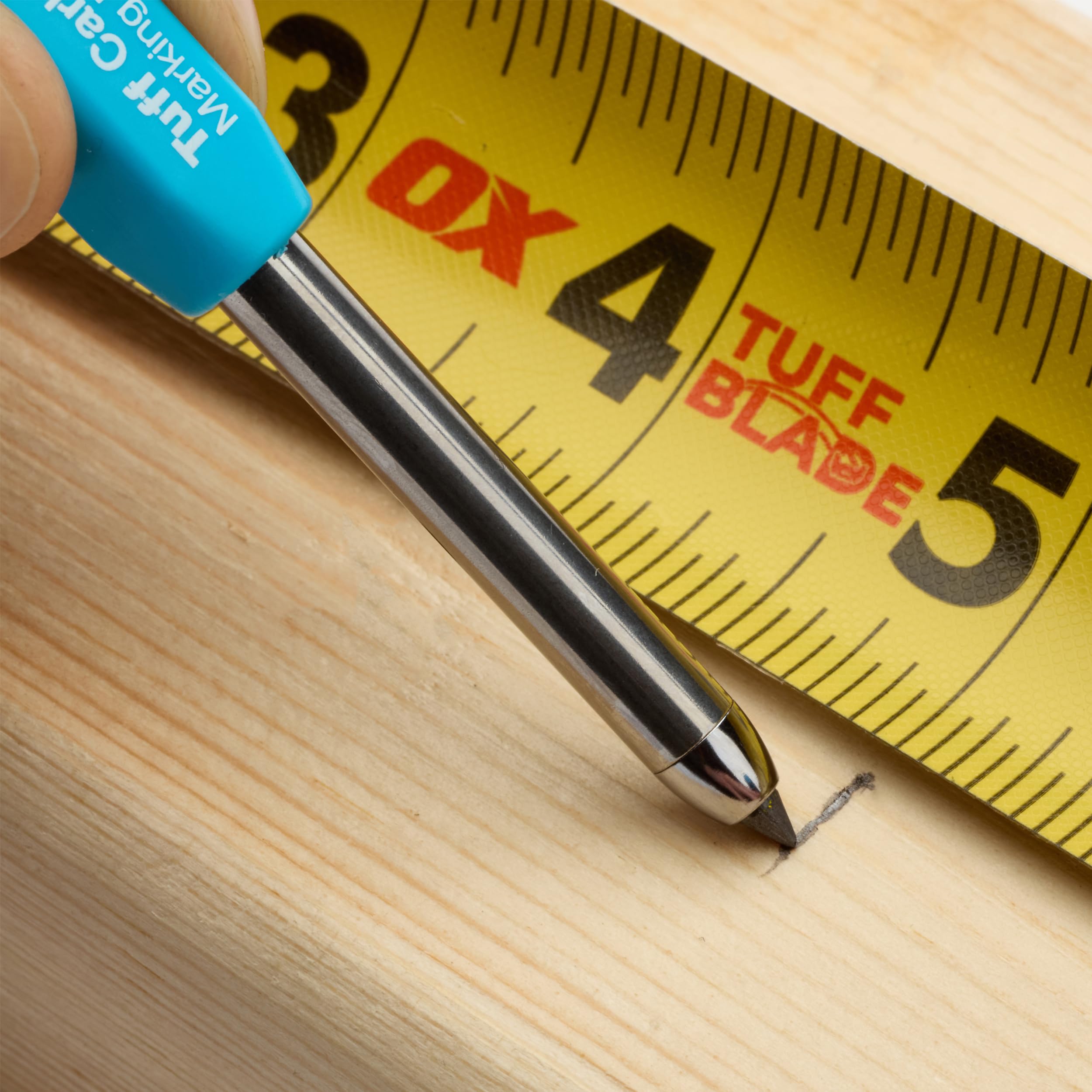 OX Tools Pro Tuff Carbon Marking Pencil | Pencil Holder with Sharpener & Belt Clip