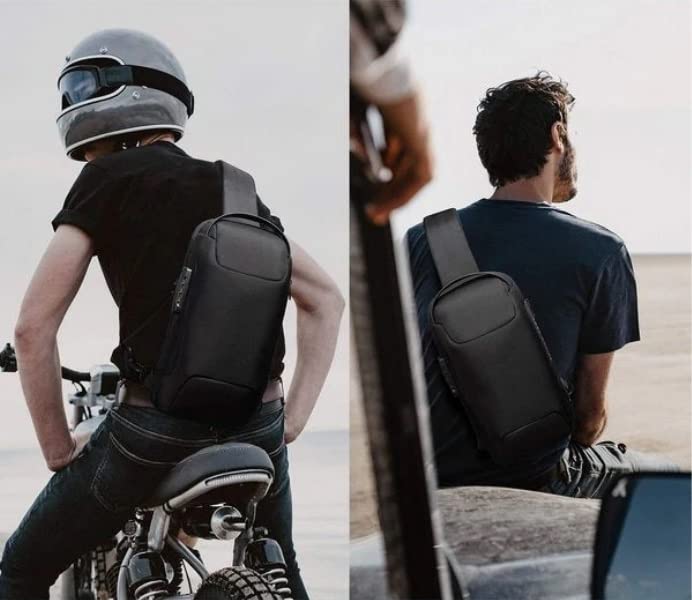 USB Charging Sport Sling Anti-theft Shoulder Bag, Anti Theft Sling Bag, Waterproof Shoulder Backpack, Sports Crossbody Bag