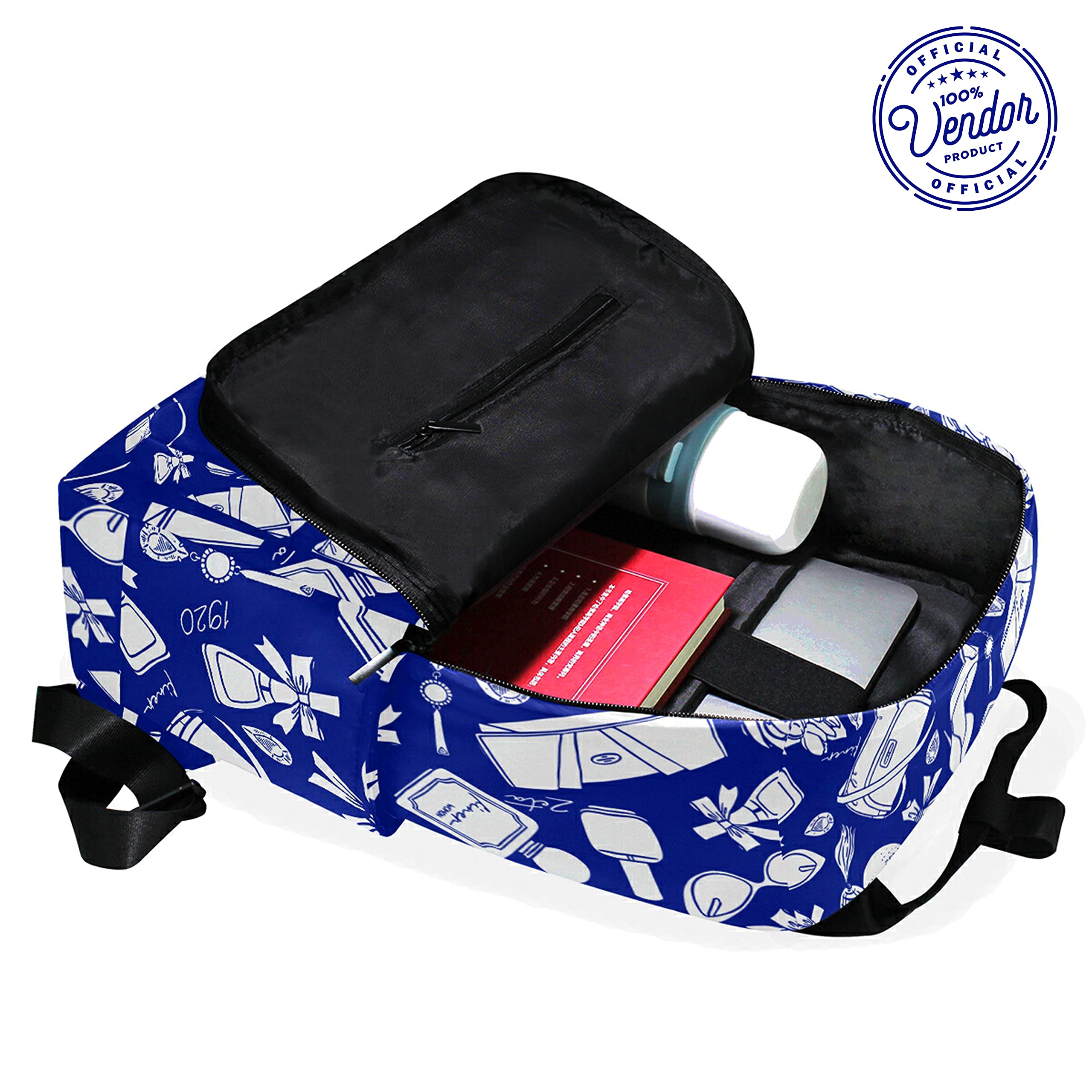 BBGreek Zeta Phi Beta Sorority Paraphernalia - Finer - College School Backpack, Book Bag - Official Vendor