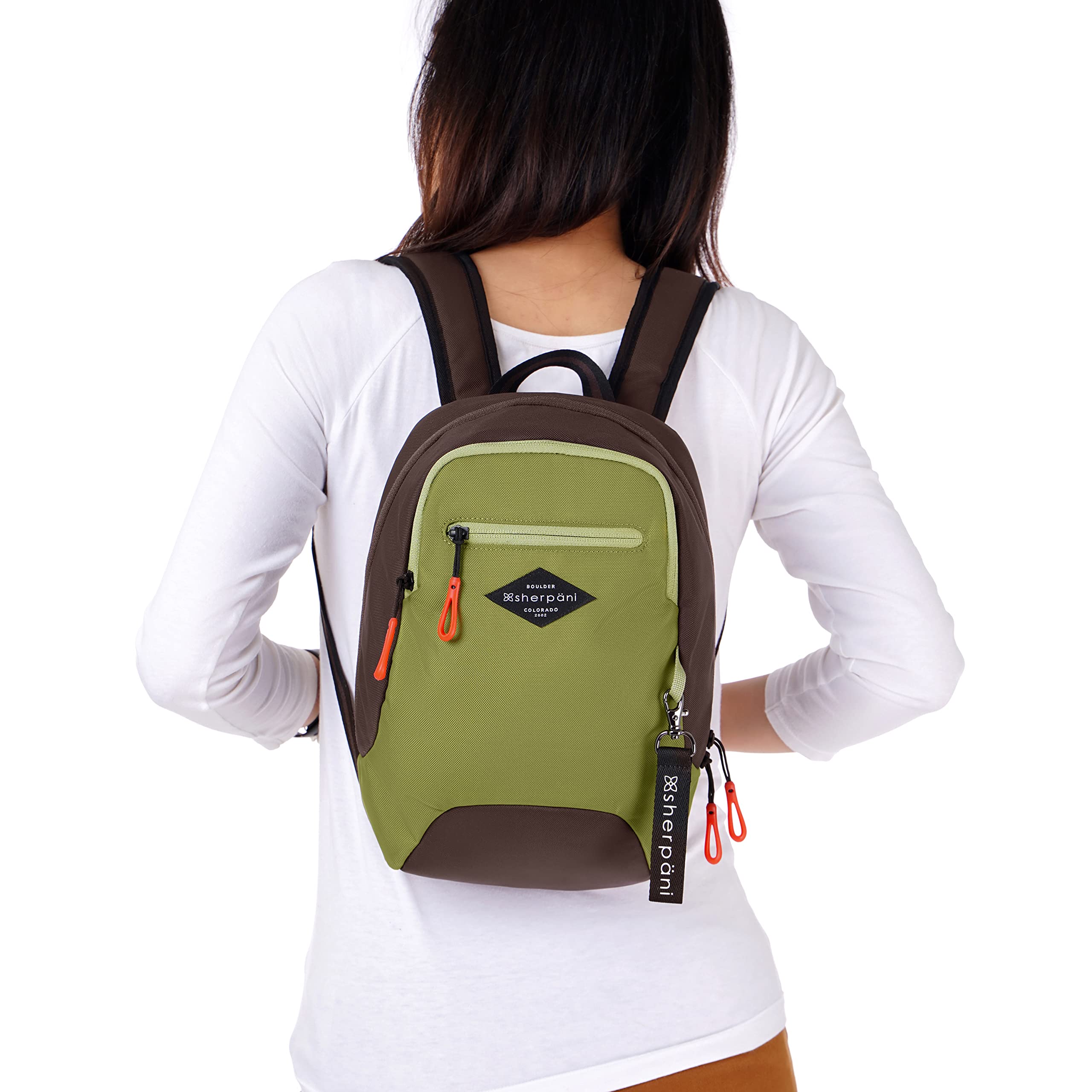 Sherpani Vespa, Mini Backpack for Women, Backpack Purse for Women, RFID Protection, Fits 10 Inch Tablet (Raven)