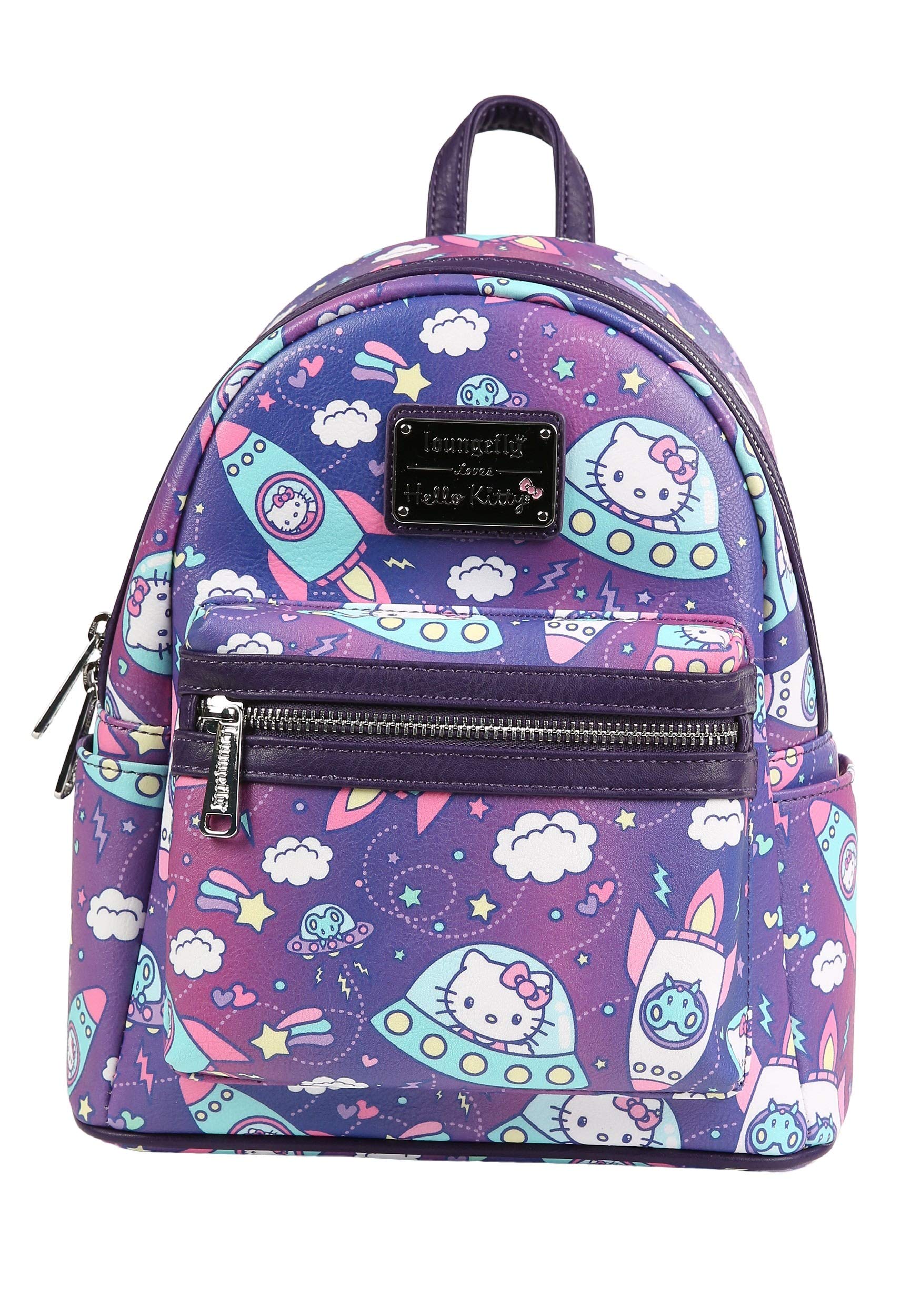 Loungefly Hello Kitty Spaceships Print Mini Backpack Standard