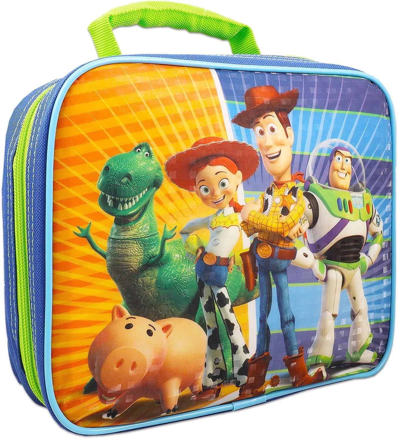 Buzz Lightyear Backpack with Lunch Box Set - Buzz Lightyear Backpack for Boys, Lightyear Lunch Box, Stickers, More | Toy Story Backpack for Kids