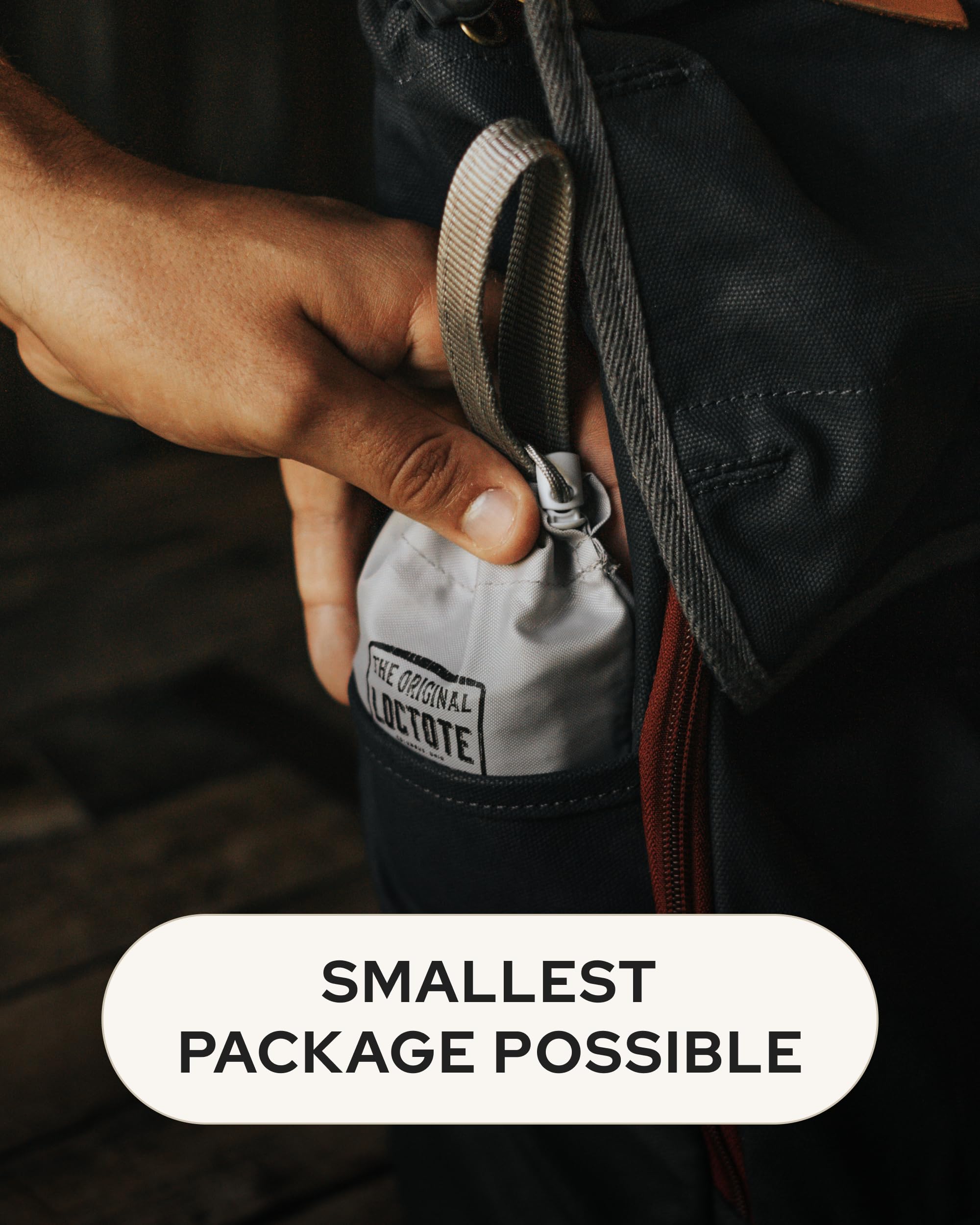 Loctote AntiTheft Sack 3L | Portable Travel Safe | Cut-Resistant , RFID Blocking and Water Resistant | Money Bag with Lock | Beach Safe | Travel Pouch | Beach Lock Box for Valuables (Tahitian Tan)