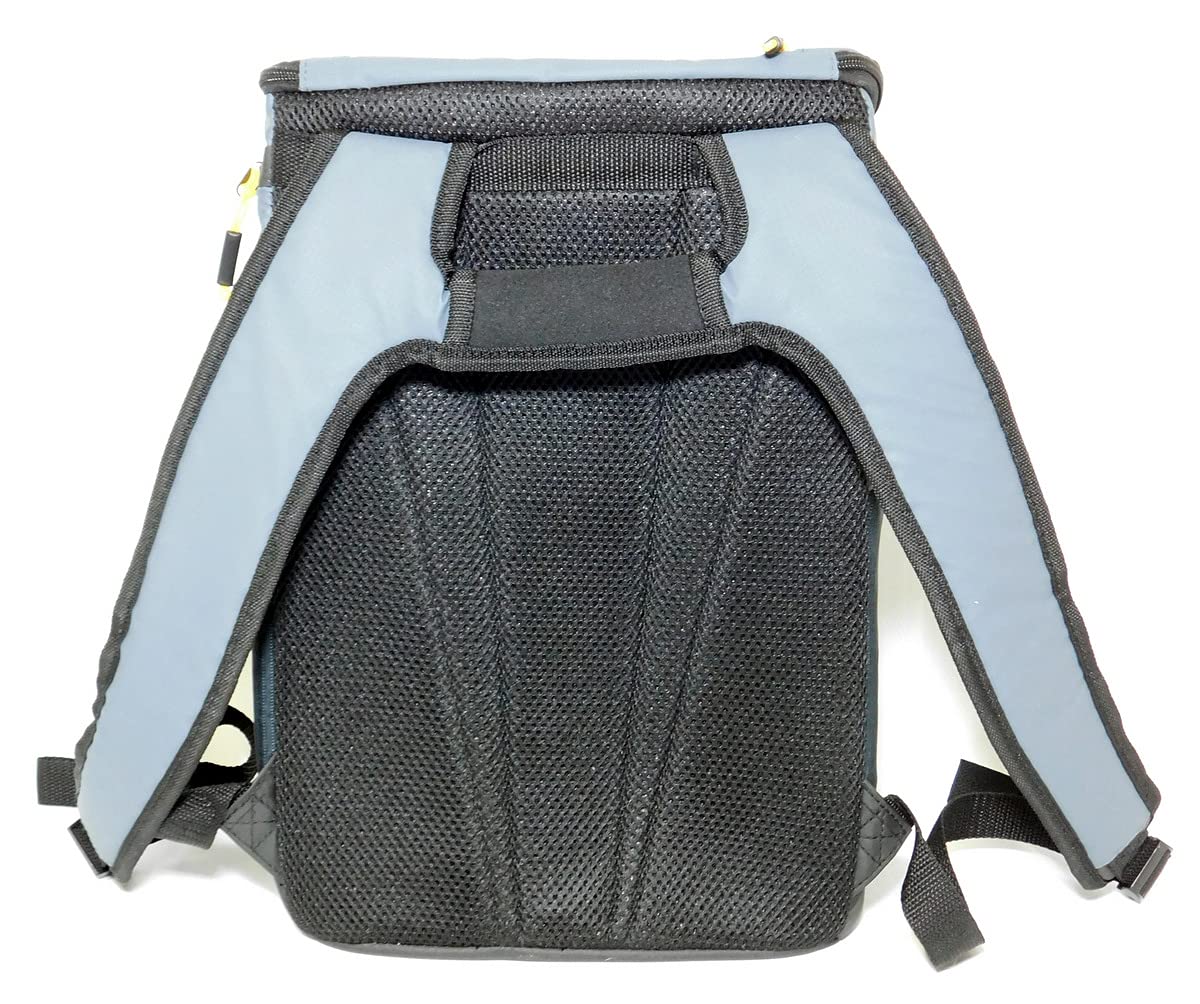 Arctic Zone Backpack Cooler 24 Can + Ice Holder, Black/Blue