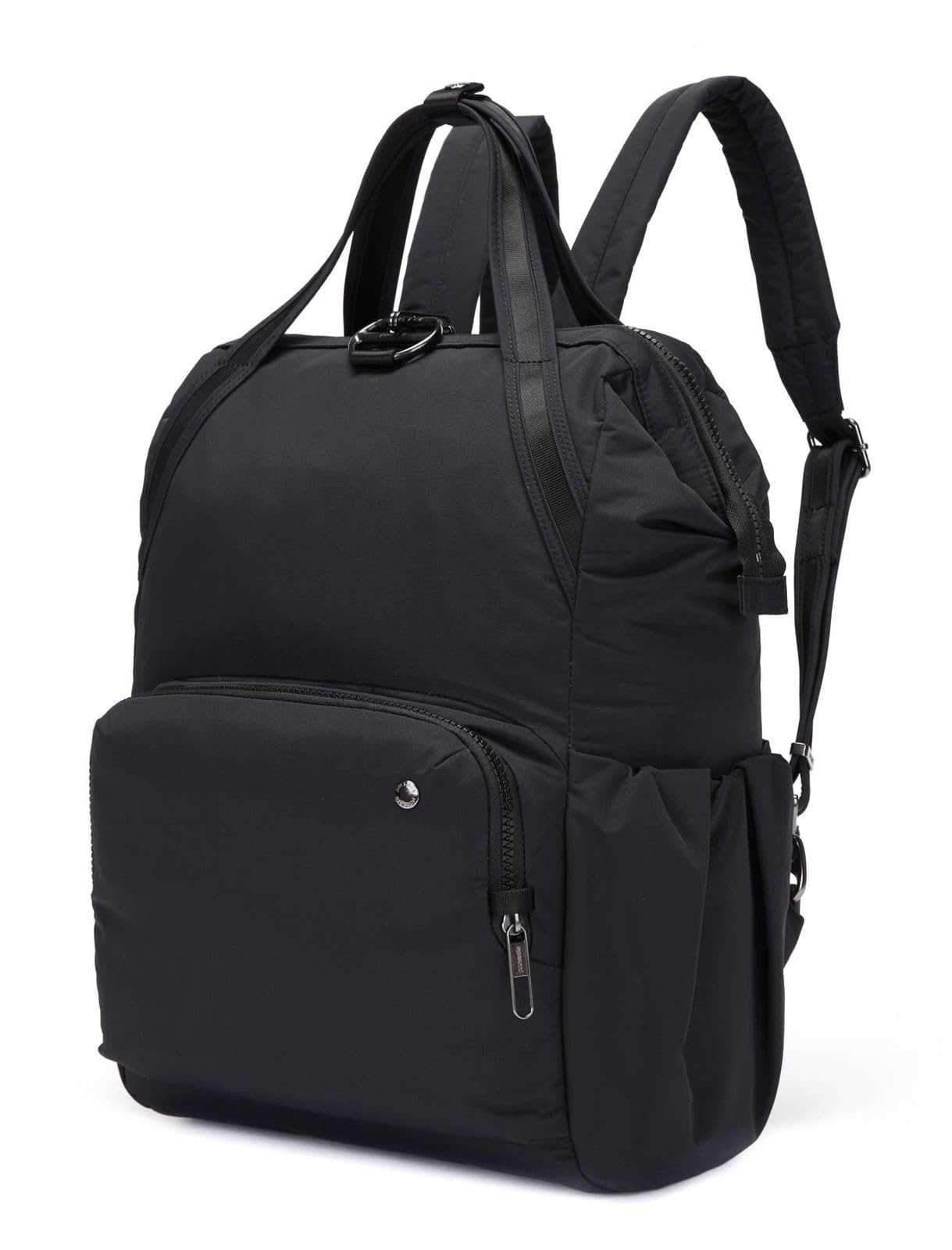 Pacsafe Women's Citysafe CX 17L Anti Theft Backpack-Fits 16 inch MacBook Pro, Econyl Black, One Size