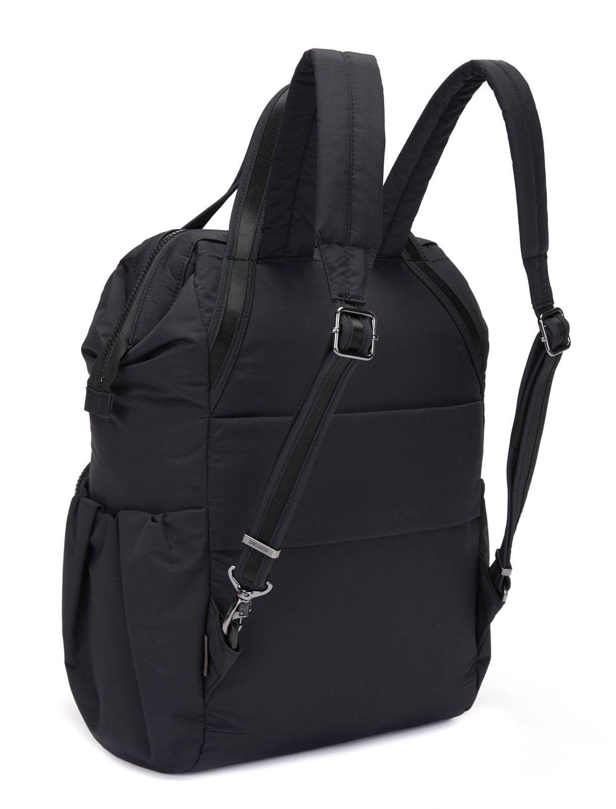 Pacsafe Women's Citysafe CX 17L Anti Theft Backpack-Fits 16 inch MacBook Pro, Econyl Black, One Size