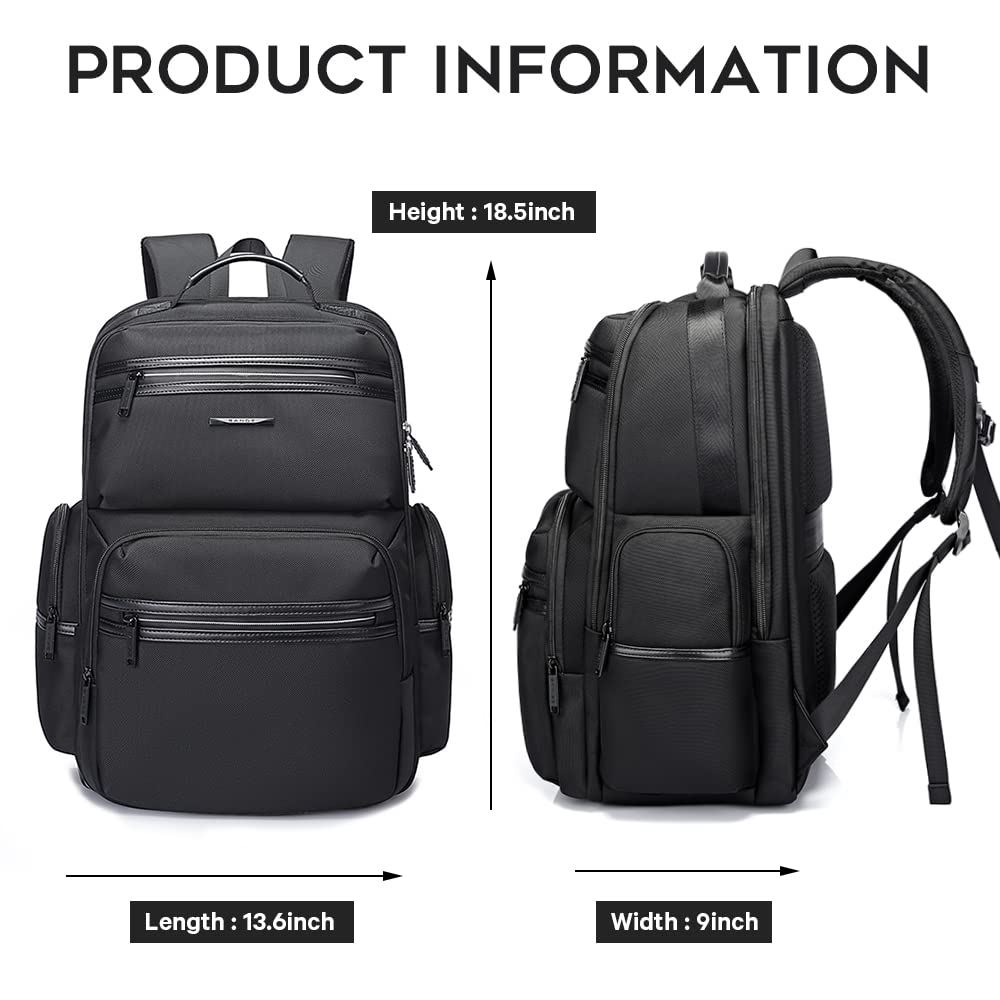 BANGE Travel Backpack, Business Durable Laptops Backpack with USB Charging Port, School Computer Bag for Men & Women Fits 15.6 Inch Notebook for Men…