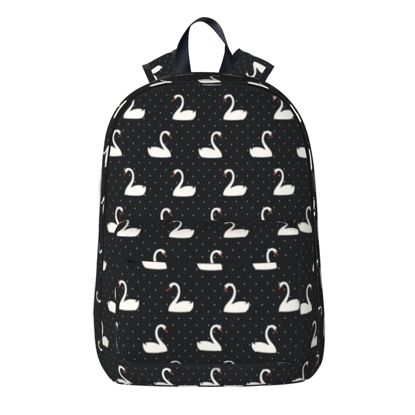 Swan Backpack For Men Women,With Strap Lightweight Casual Bookbag For Travel Outdoor