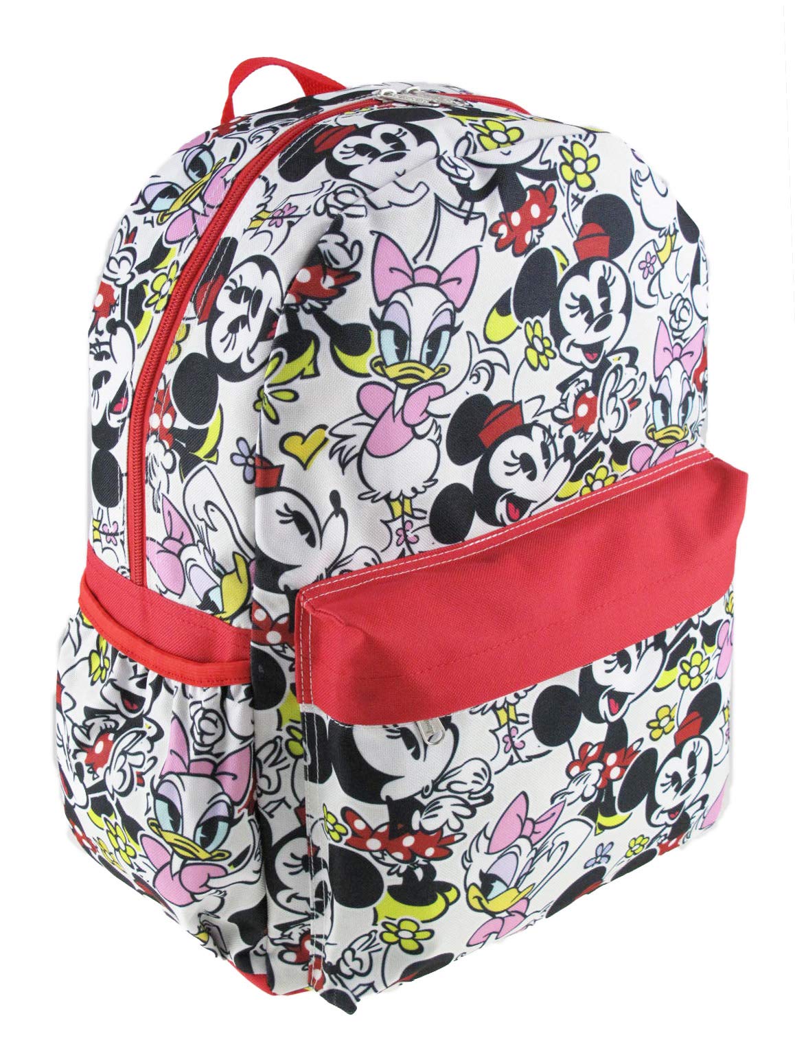 Minnie Mouse and Friends 16 inch All Over Print Deluxe Backpack With Laptop Compartment