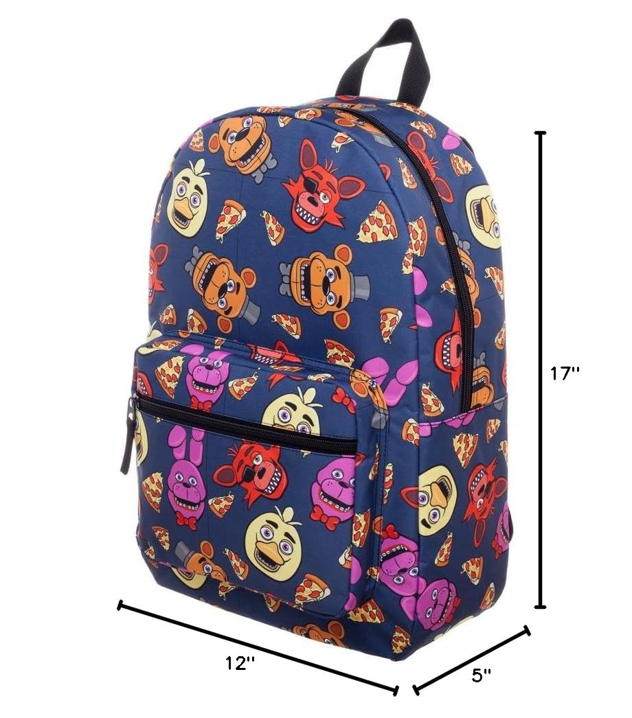 Five Nights At Freddy's Characters School Backpack, FNAF Chica Foxy Bonnie