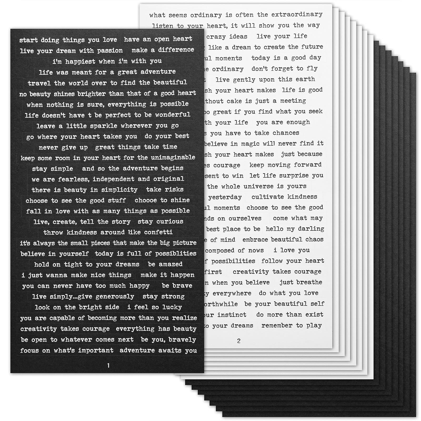 16 Sheets Quote Stickers for Scrapbooking Supplies,Dwpetzo 812pcs Phrases Words Stickers for Vintage Junk Journaling DIY Art Crafts Collage Album Embellishment