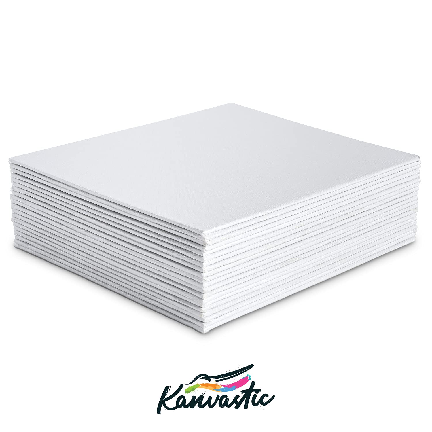 Canvas Boards for Painting (8x10 Canvases - 20 pcs Value Pack) Individually Wrapped Artist Quality Canvas Panels Made from Pure Cotton - Triple Primed with Gesso to Save You The Hassle