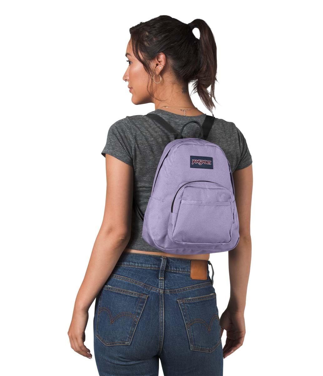 JanSport Half Pint Mini Backpack - Ideal Day Bag for Travel, Pastel Lilac
