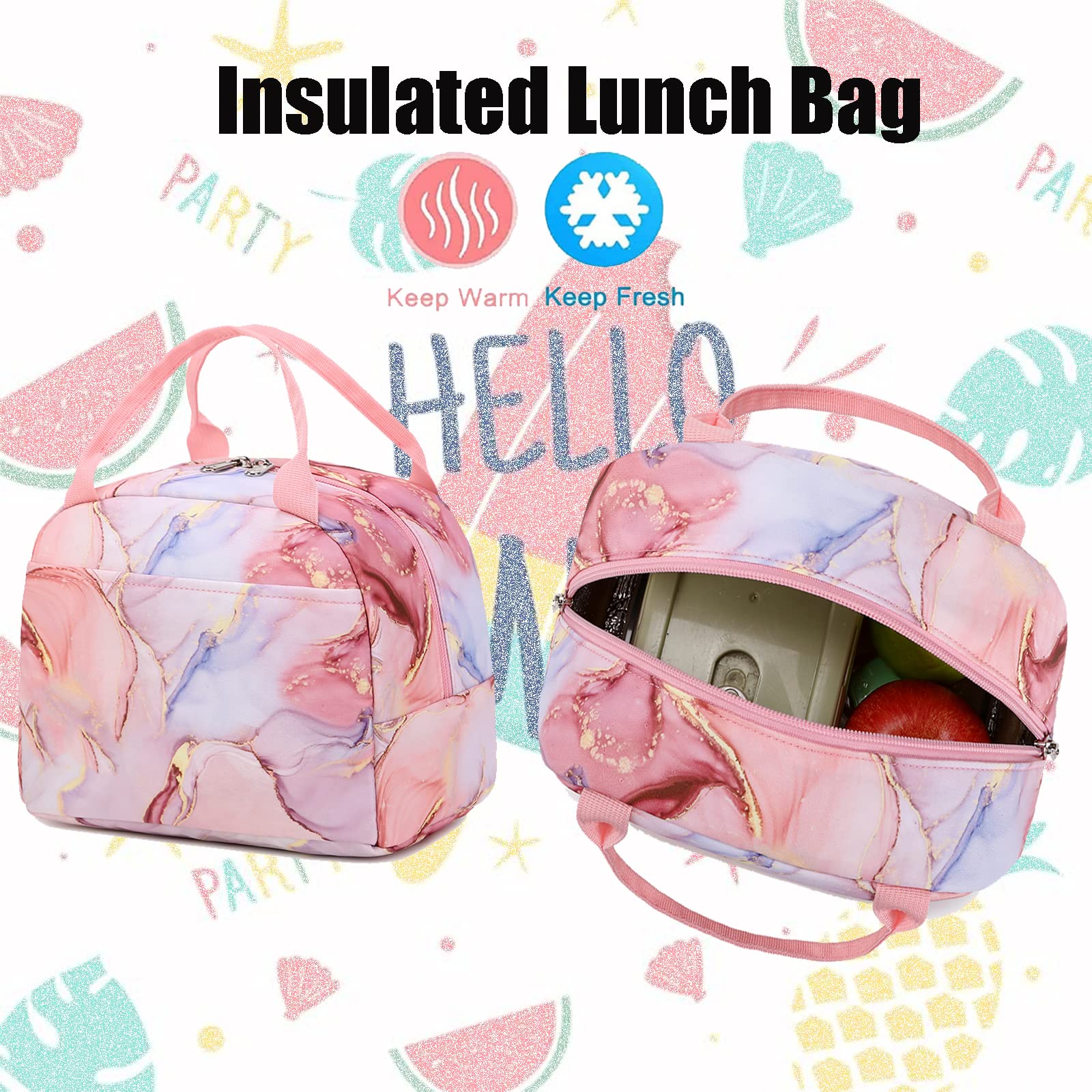 Backpack for Kids School Backpack for Boys Space Galaxy Backpack for Elementary Kids School Bag Bookbag with Lunch Bag