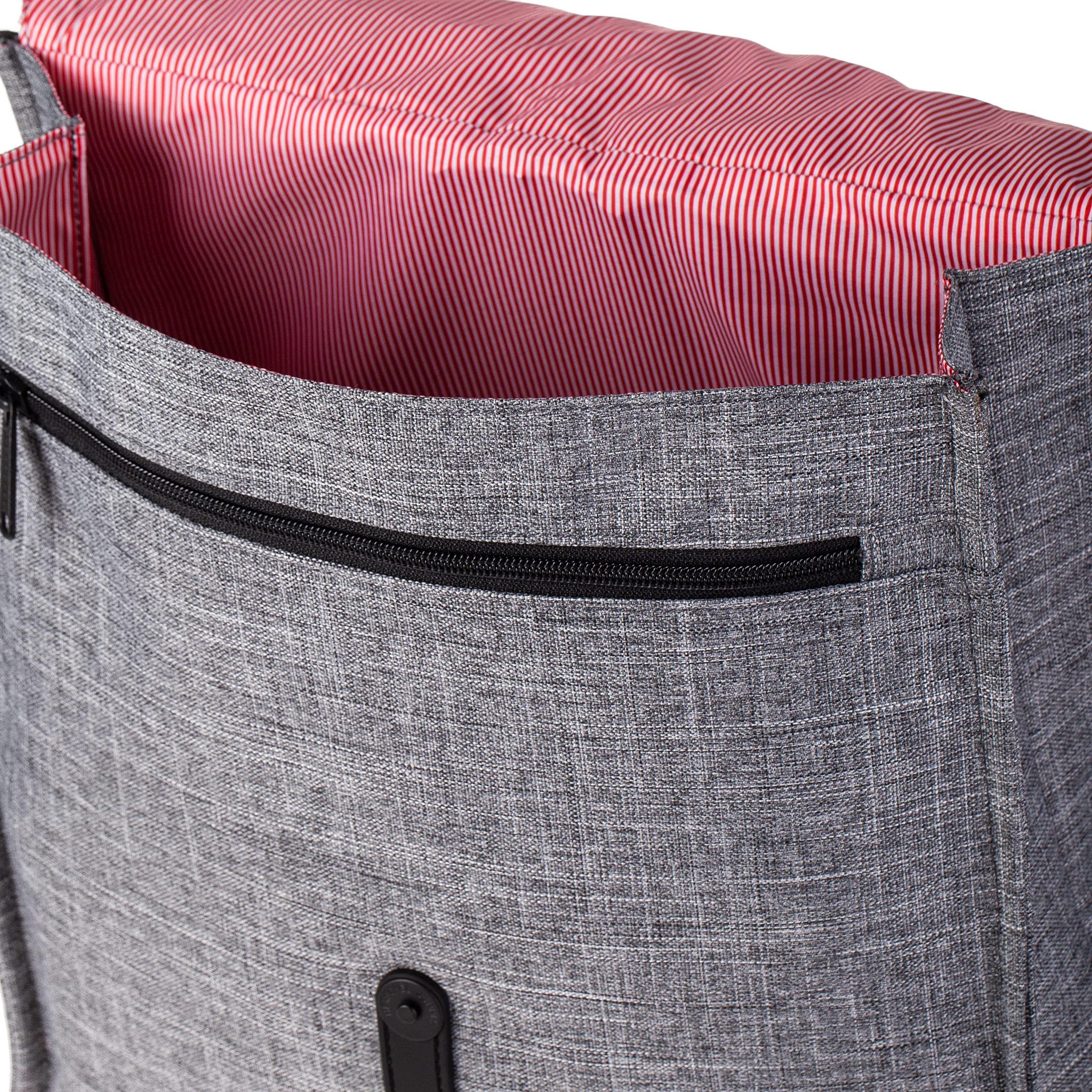 Herschel Supply Co. City Mid-Volume Raven Crosshatch One Size