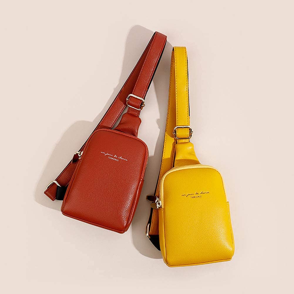 Aomiduo Leather Sling Backpack Multipurpose Crossbody Shoulder Bag Travel Hiking Daypack for Women Girl