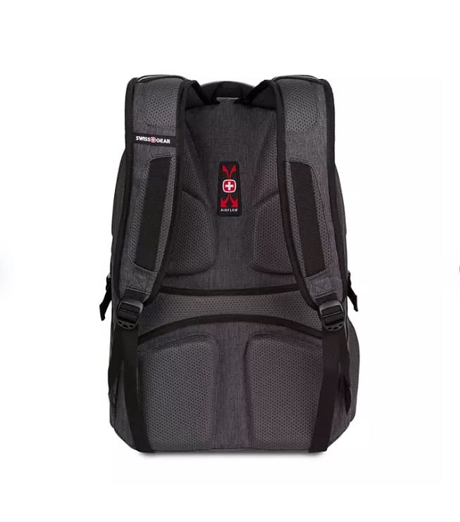 SwissGear ScanSmart Laptop Backpack, Fits Most 16" Notebook Computers, Swiss Gear Outdoor, Travel, School Bag Bookbag, Black Color