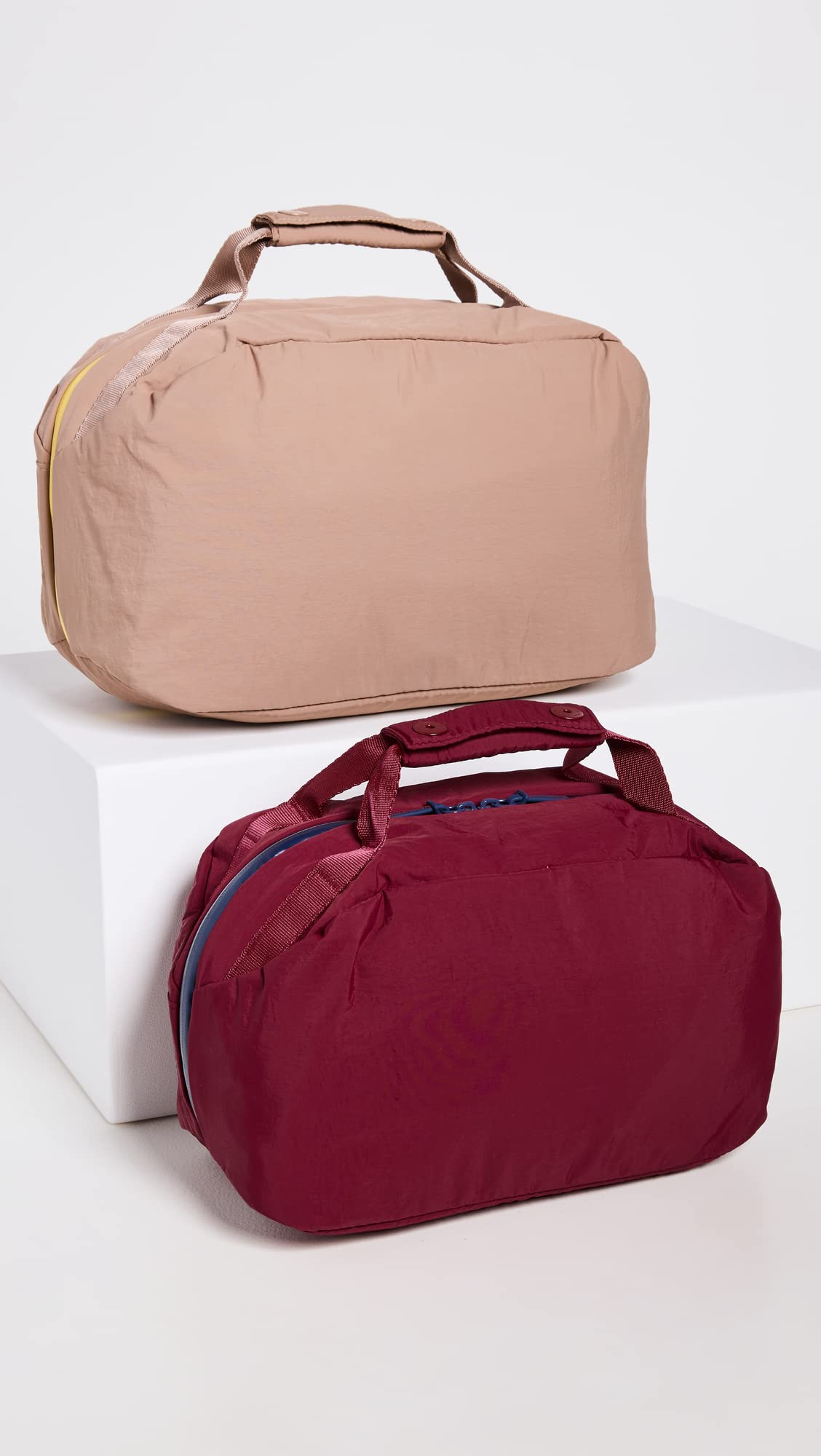 adidas by Stella McCartney Women's Wash Kit Travel Bag Set, Burg/Mys Blue/Camel/Yel, One Size