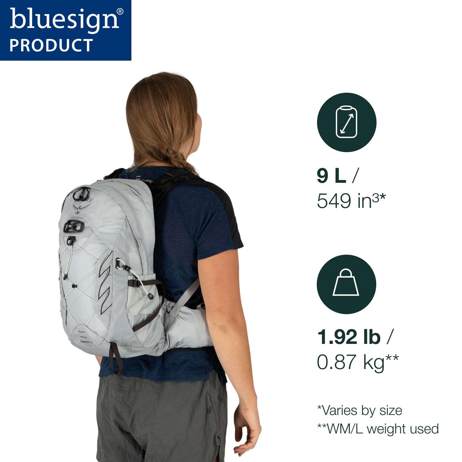Osprey Tempest 9 Women's Hiking Backpack, Jasper Green, X-Small/Small