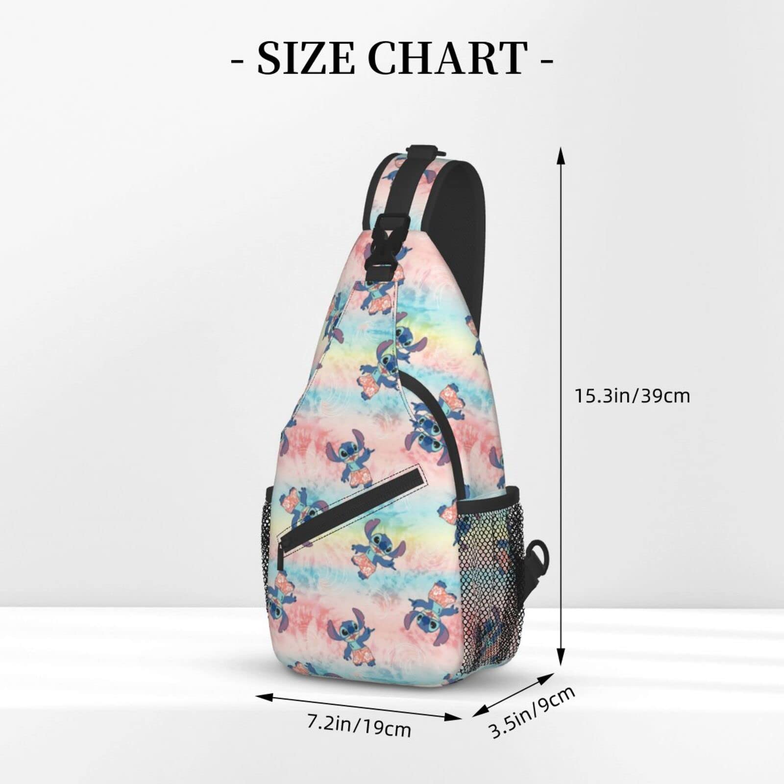 Sling Bag, Cartoon Crossbody Sling Backpack Travel Hiking Chest Bag Daypack for Purses Shoulder Bag Women Men's