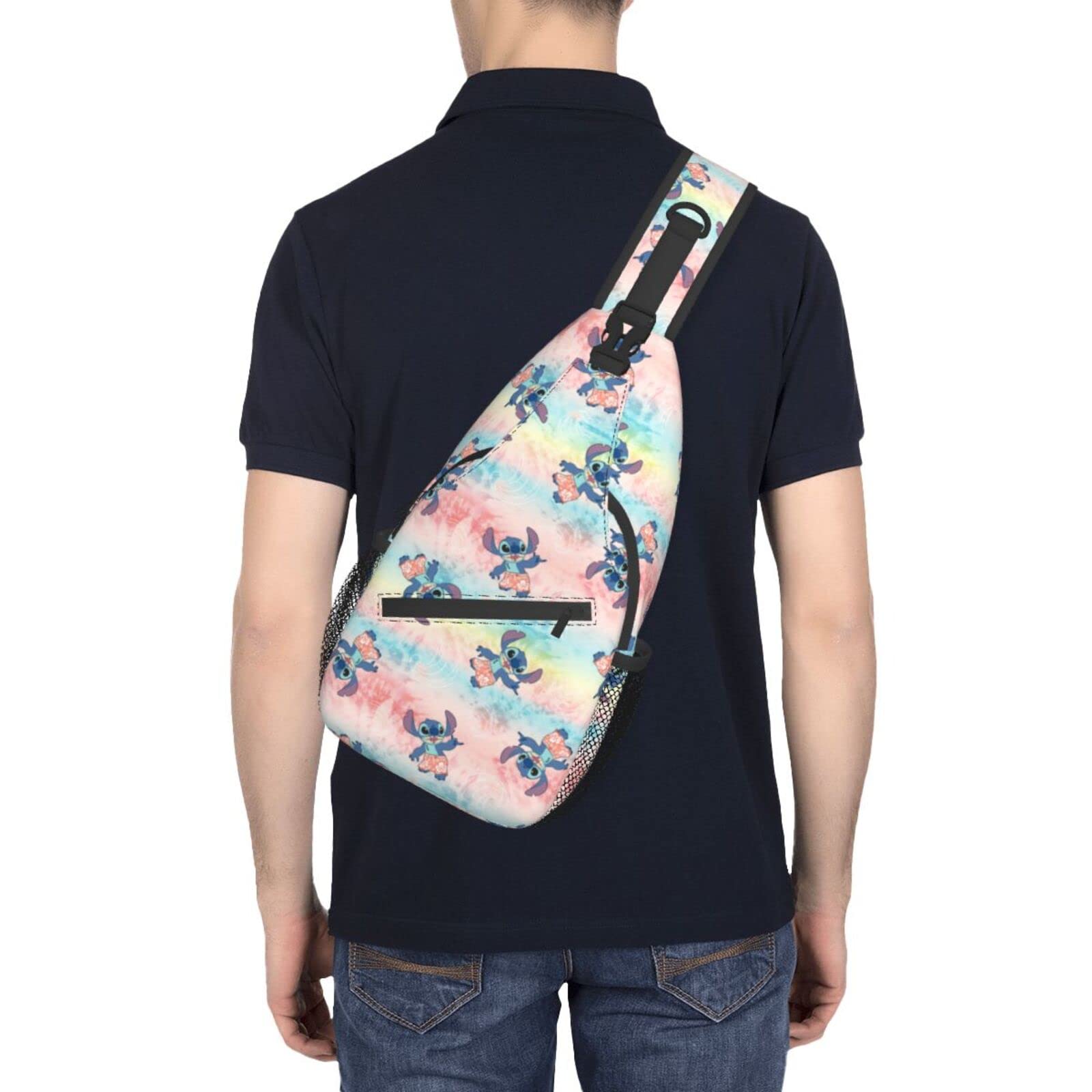 Sling Bag, Cartoon Crossbody Sling Backpack Travel Hiking Chest Bag Daypack for Purses Shoulder Bag Women Men's