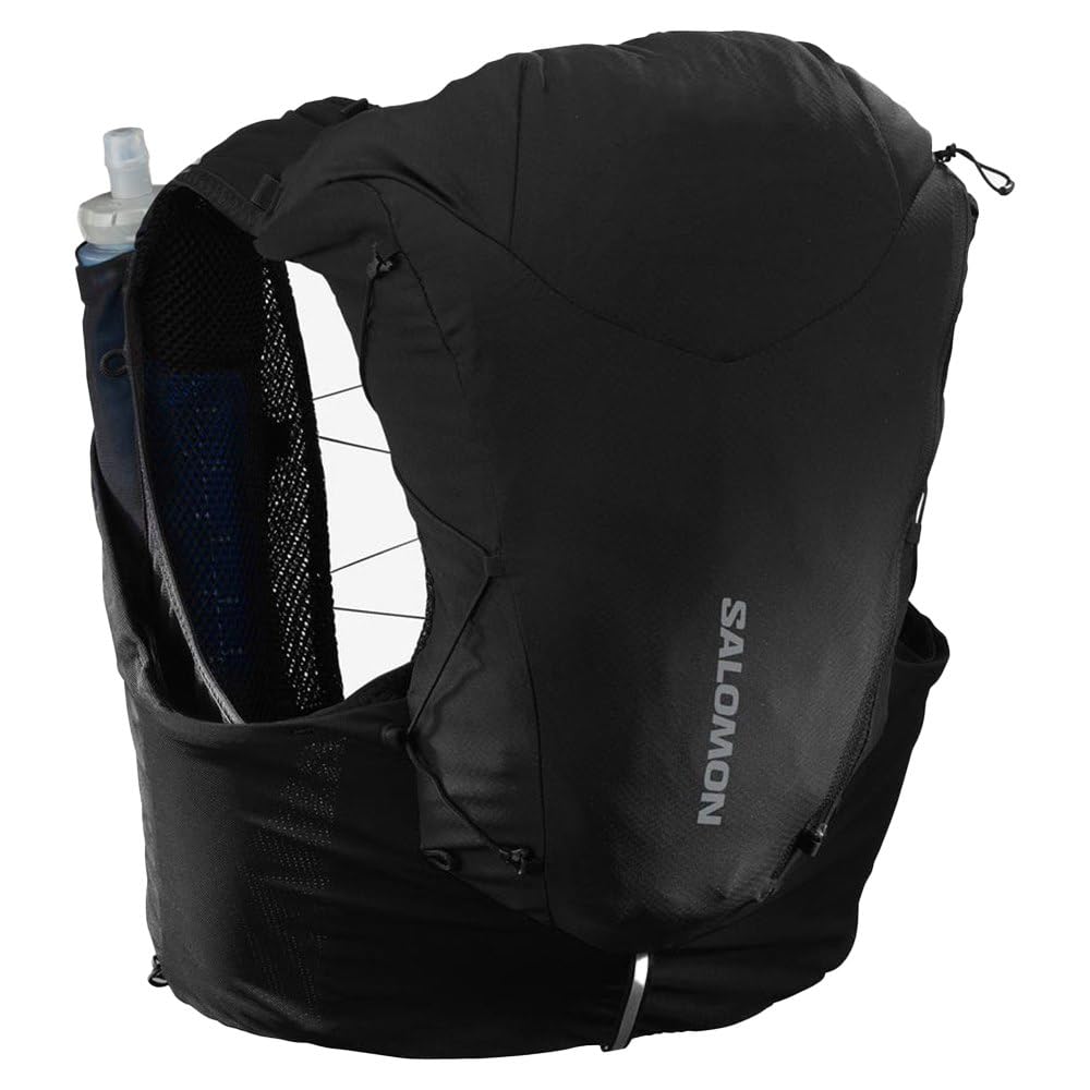 Salomon Unisex ADV Skin 12 Hydration Pack with Flask, Black/Ebony, L