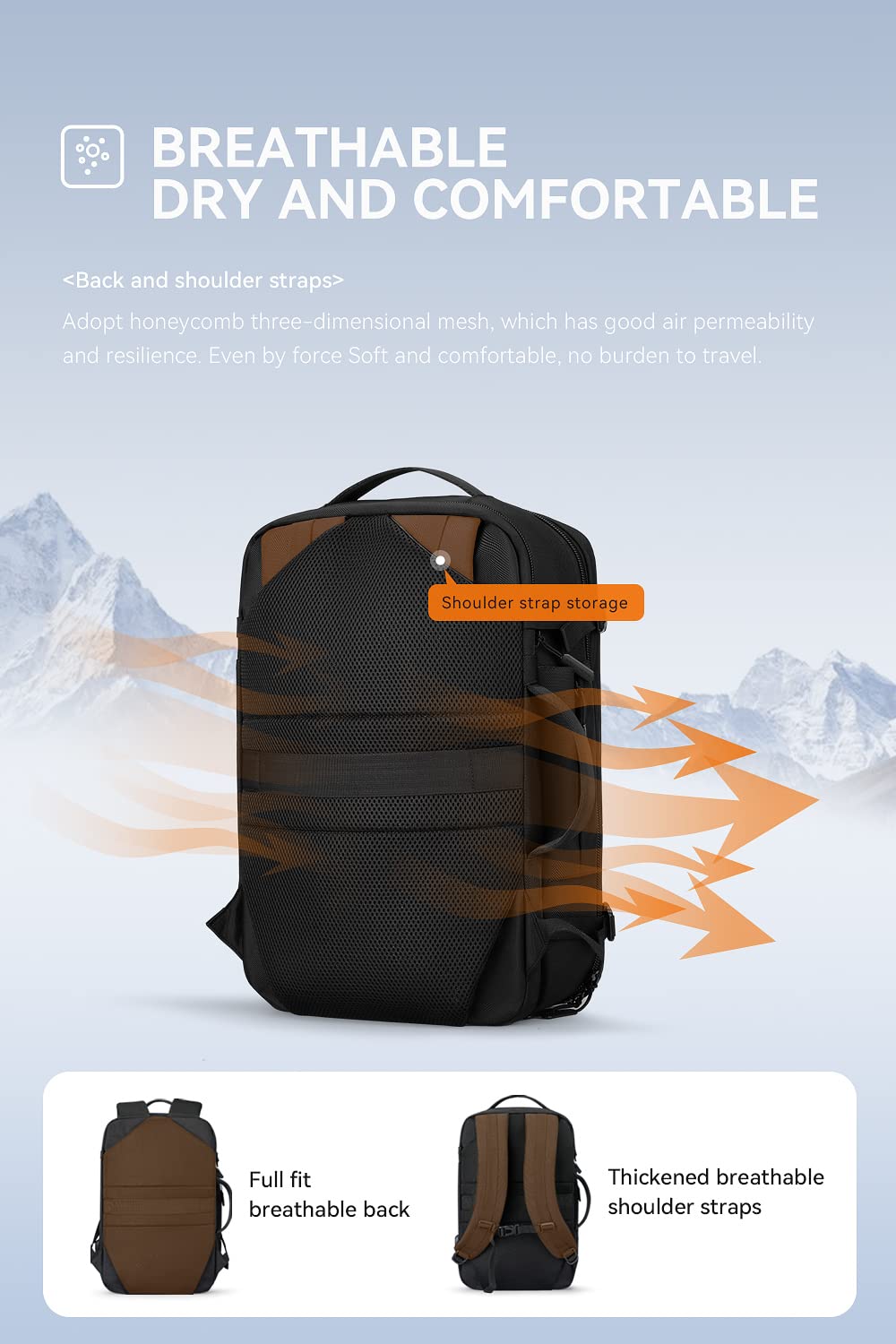 Laptop Backpack, 15.6" Work Backpack Travel Backpack Waterproof with USB Charging Port, 15.6" Laptop Business Backpack, 25L Men's Women's Travel Gift, Black