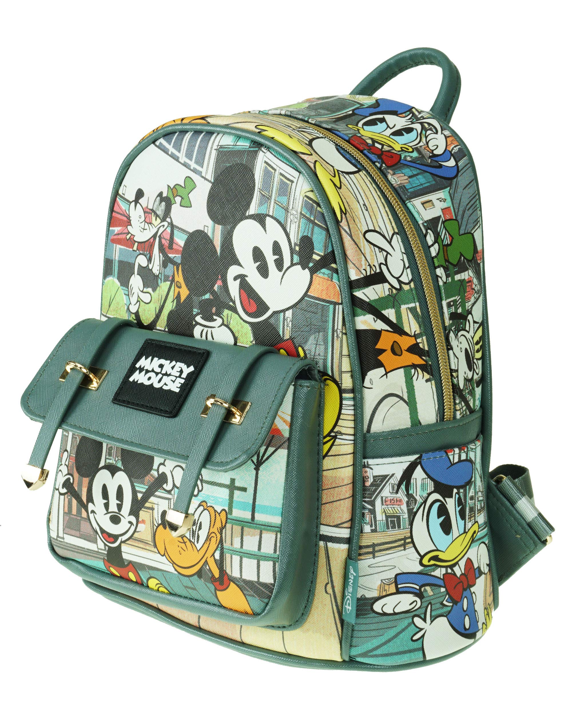 Mickey Mouse and Friends 11" Faux Leather Mini Backpack - A20520