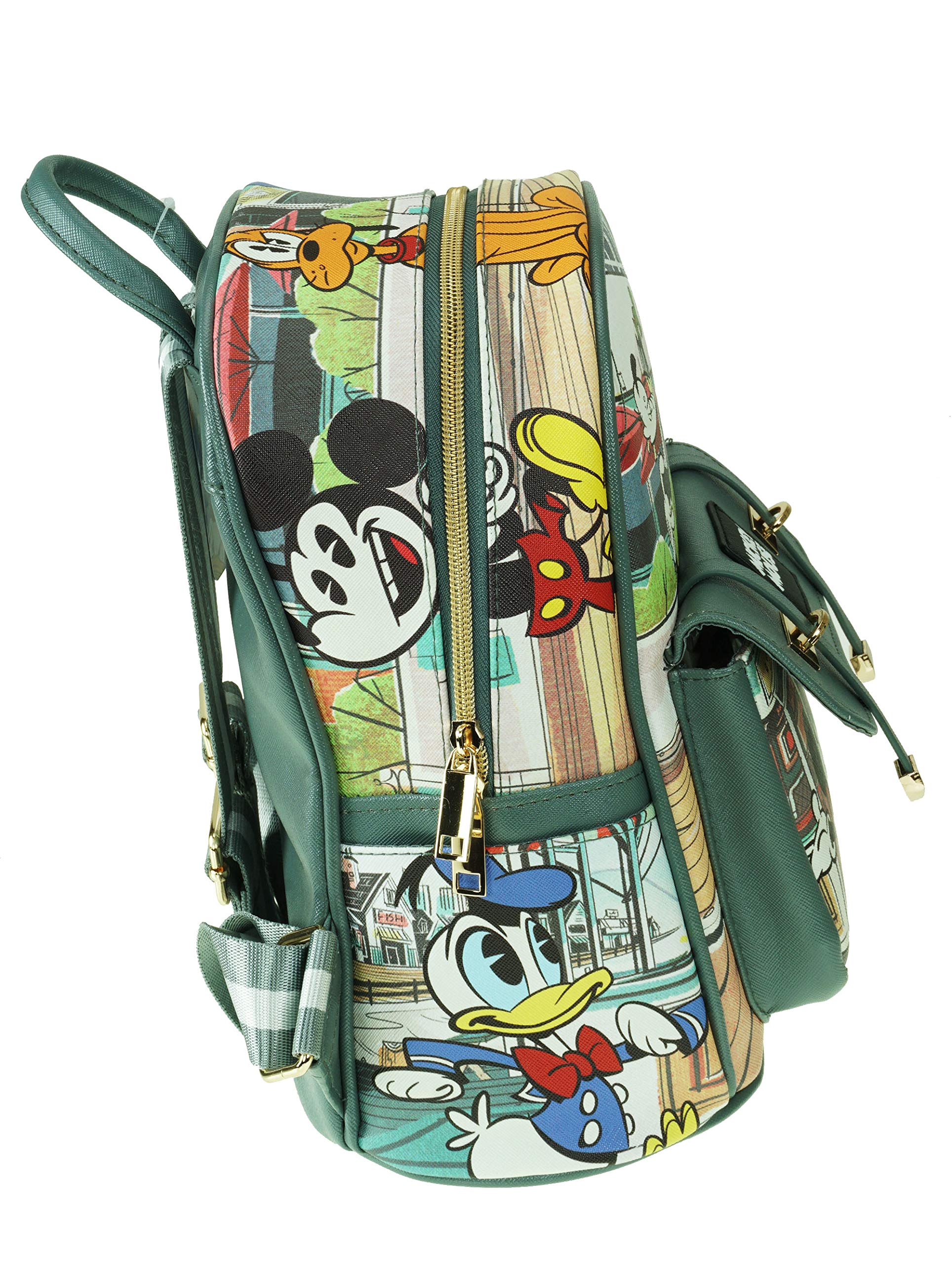 Mickey Mouse and Friends 11" Faux Leather Mini Backpack - A20520