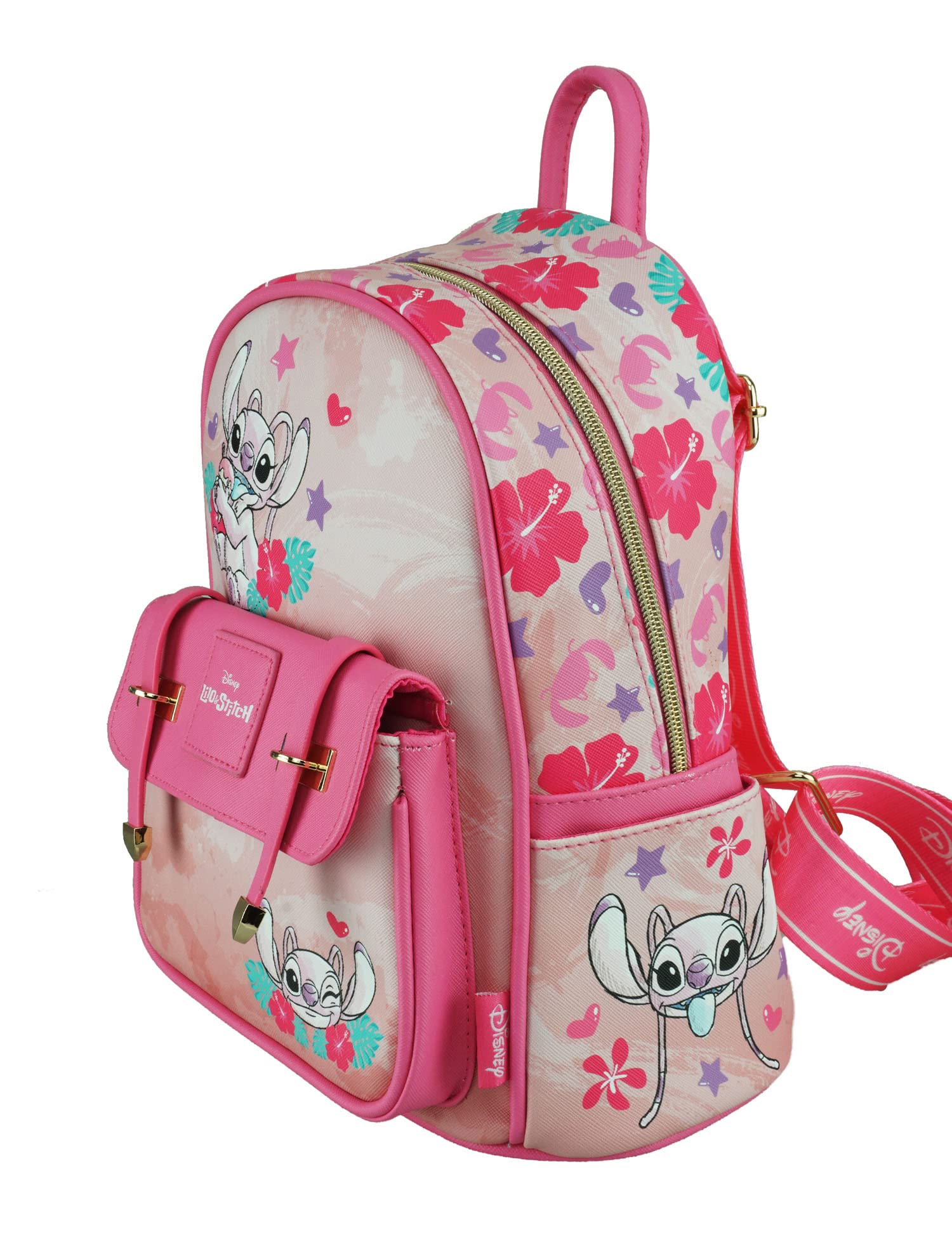 Disney Lilo and Stitch - Angel Wondapop 11 Inch Vegan Leather Mini Backpack