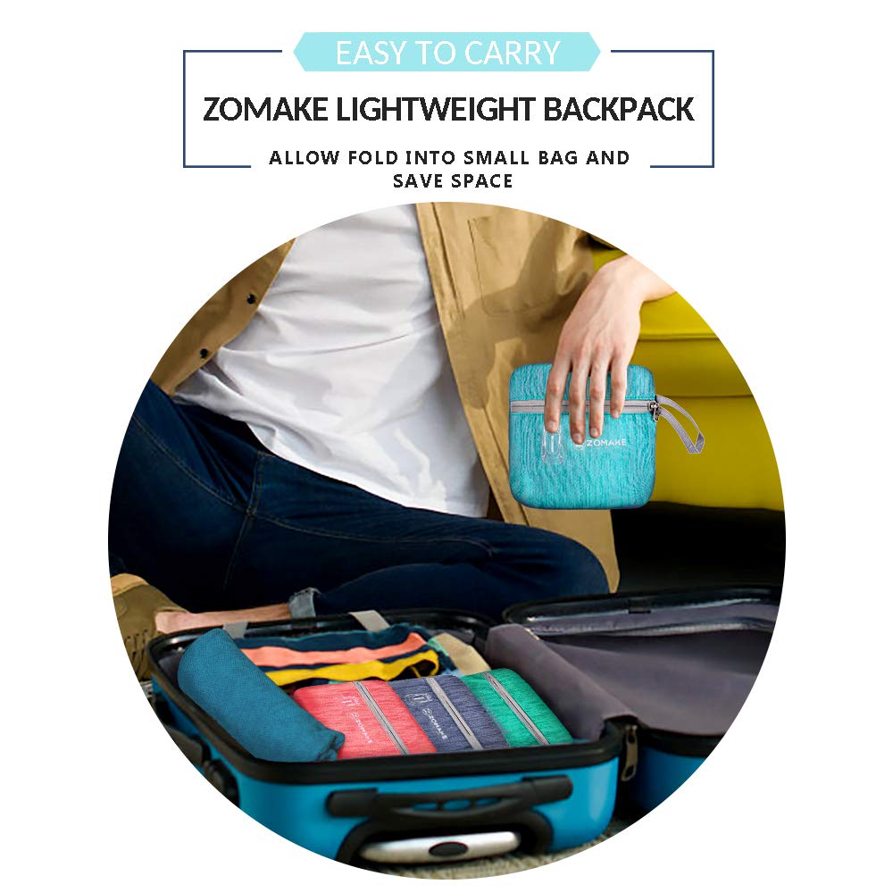 ZOMAKE Small Hiking Backpack, 25L Lightweight Travel Backpack Packable Backpack Daypack for Women Men