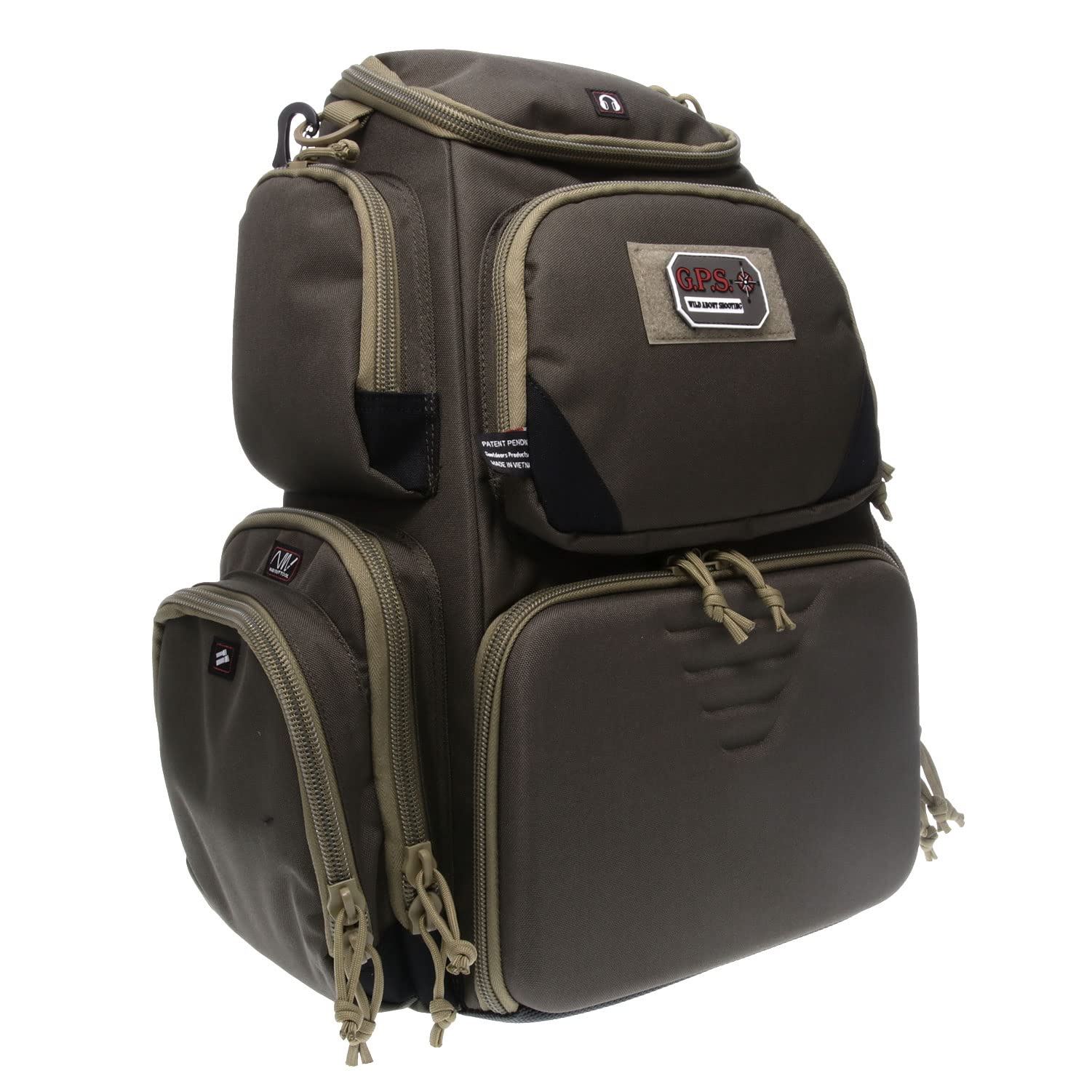 G.P.S. Sporting Clays Backpack | Secure Ammo & Shooting Accessories Storage | Durable Waterproof Tactical Range Gear