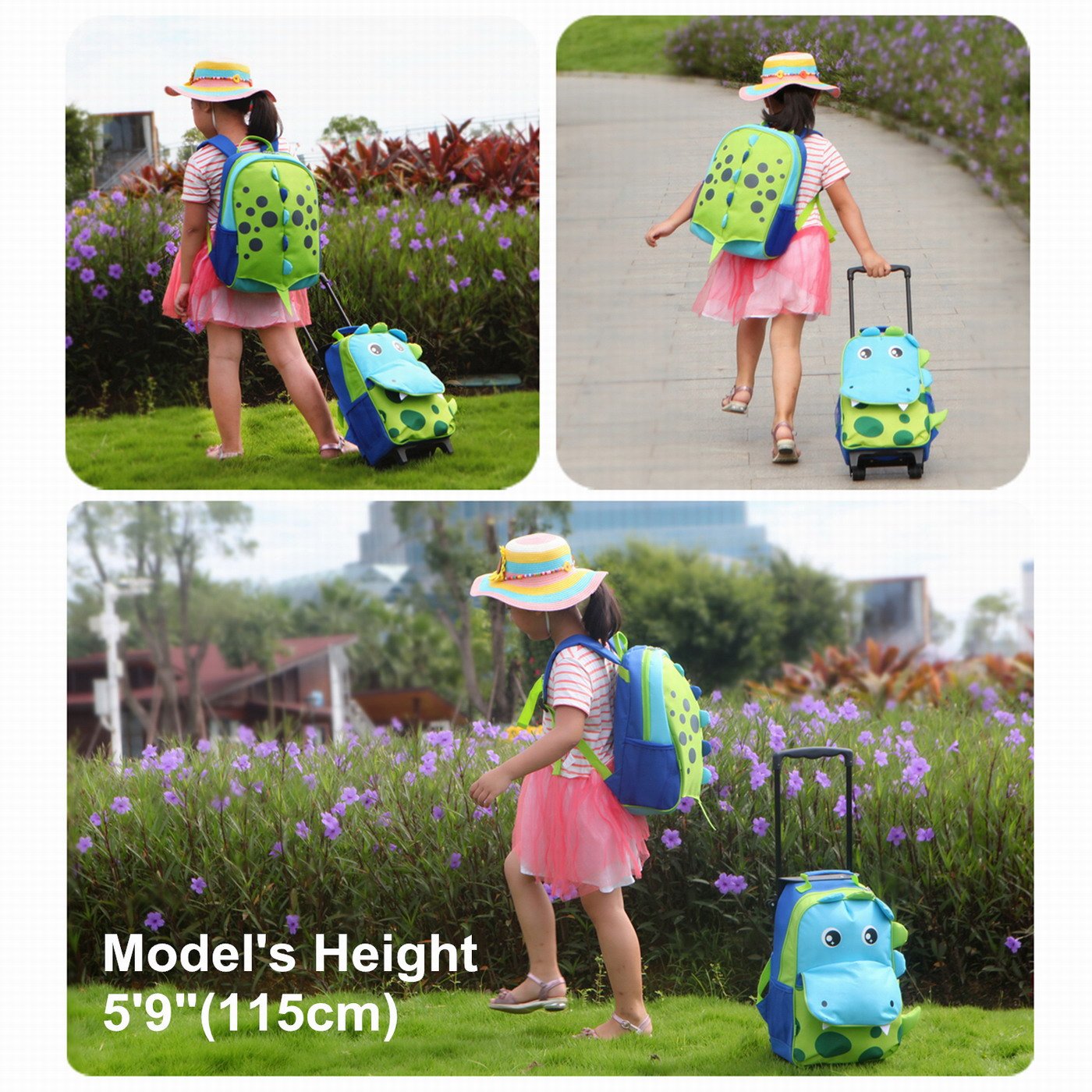 Yodo Little Kids School Bag Pre-K Toddler Backpack - Reflective Fins, Name Tag and Chest Strap, Shark