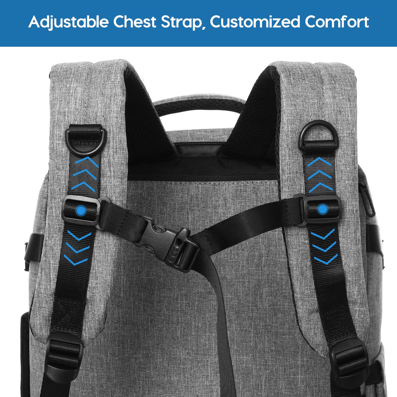 Travel Backpack for Men 40L Carry On Backpack, Luggage Backpack Anti-Theft Business Large Weekender Backpack Suitcase Backpack for 17 Inch Laptop with Handle and Shoulder Strap