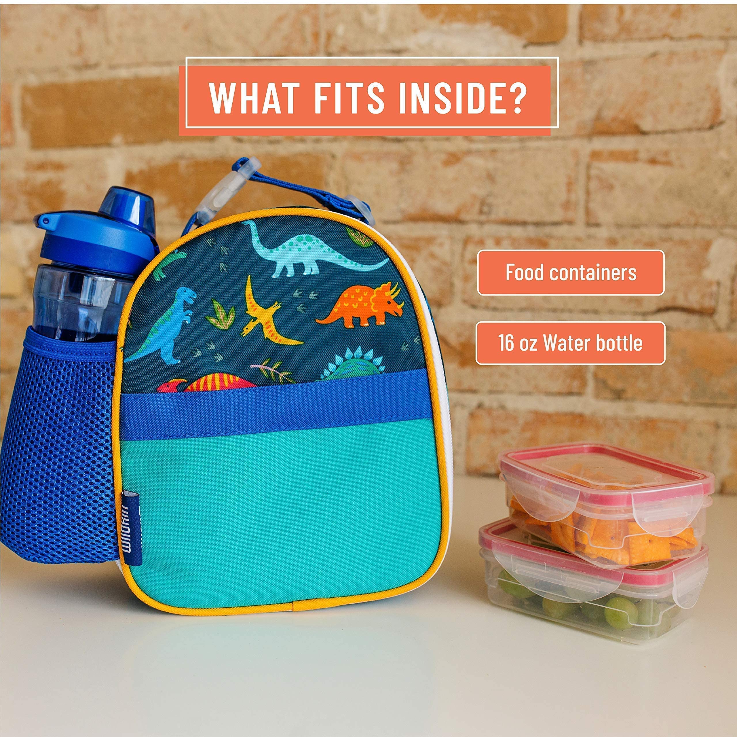 Wildkin Pack-it-All Backpack Bundle with Clip-in Lunch Box (Jurassic Dinosaurs)