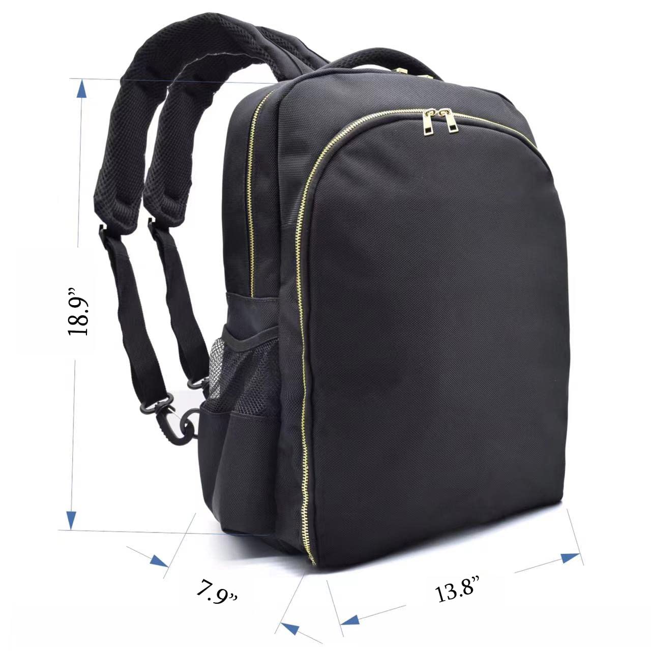 NNIAN Bag Backpack Case for Barbers Clippers and Supplies, Travel Bags for Hairdressing, Backpack Organizer for Hairstyle with USB and Headphone Port (Black)