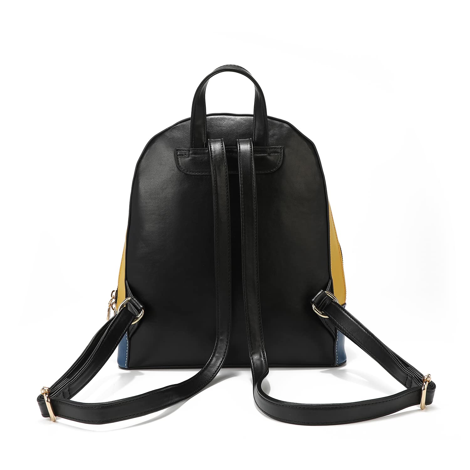 DESTINY BY NICOLE LEE Fashion Backpack Eco Leather with Two Main Compartments Zipper Closure and Adjustable Shoulder Strap Bookbag Daypack Bag for Women Girls NK12127LCT OYL