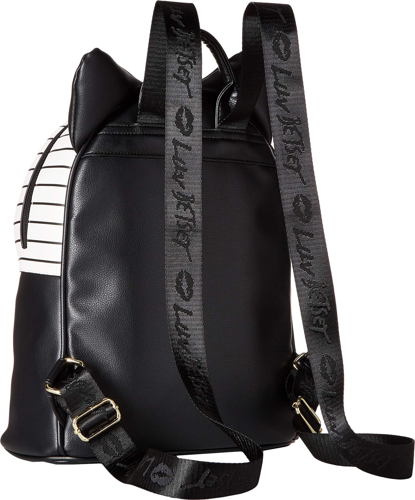 Luv Betsey LBMilla PVC Kitch Backpack w/Cat Face & 3D Ears Black One Size