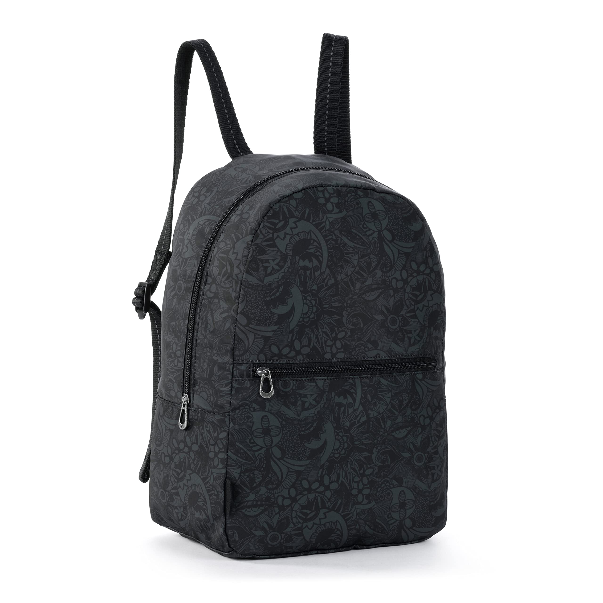 Sakroots On The Go Packable Backpack in Eco-Twill, Black Spirit Desert