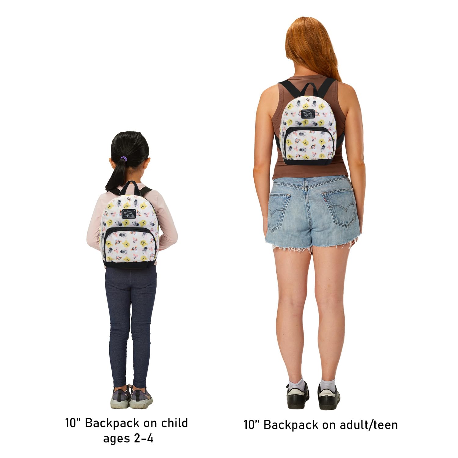 Disney Winnie the Pooh Preschool Backpack for Toddlers ~ 4 Pc School Supplies Bundle with Pooh 10" Mini Backpack for Boys and Girls, Stickers, Pencils and More