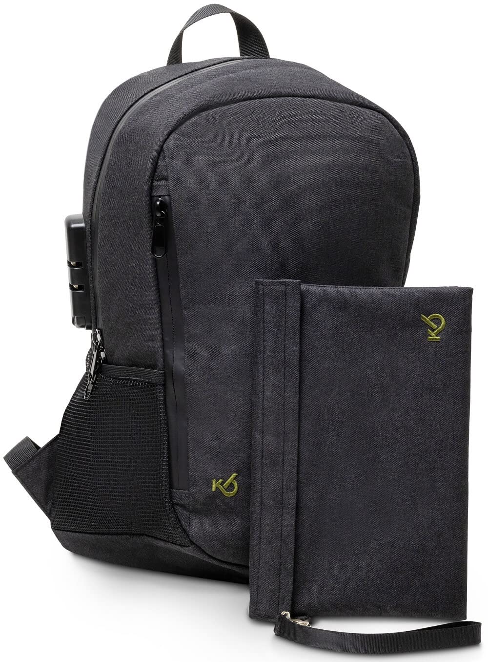 KEEP6 Backpack and Bag Set - Smell Proof with Lock for Men, Women, Kids, includes Minimalist Small Travel Odor Proof Bag, fits iPad and Macbook Air Laptop up to 13.3"