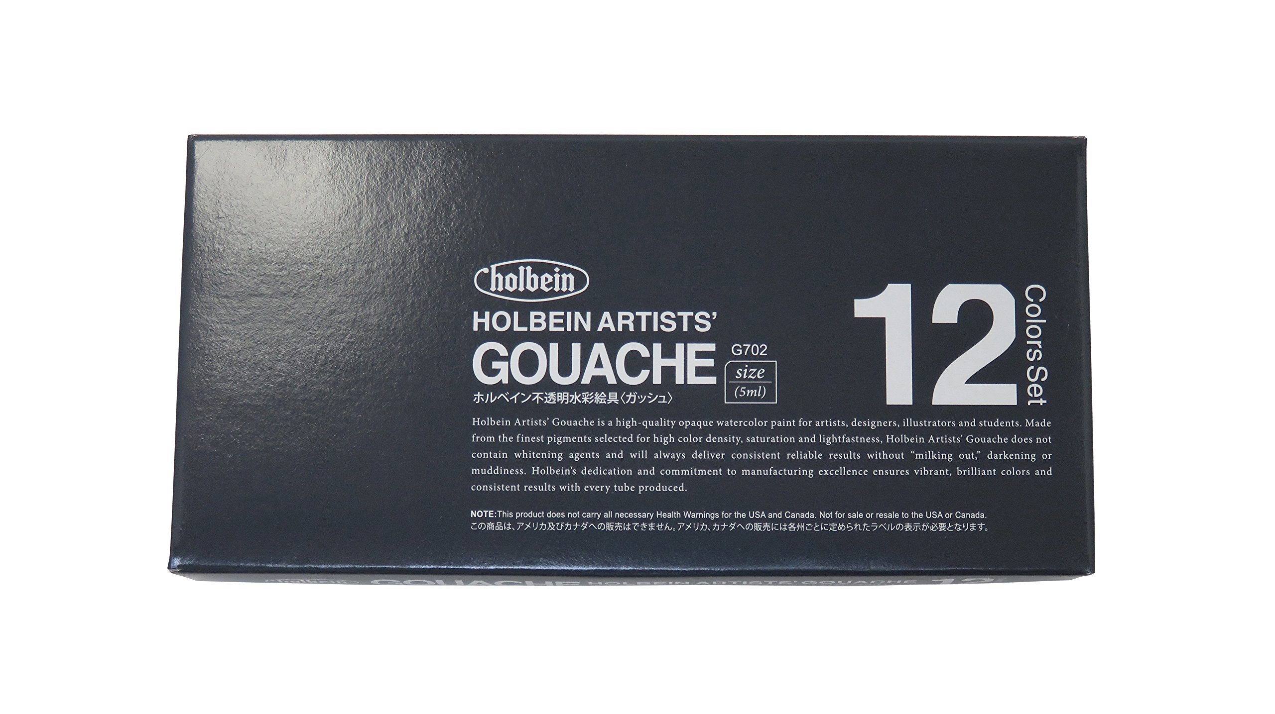 Holbein Artists Gouache Set of 12, G702 ,5ml tubes