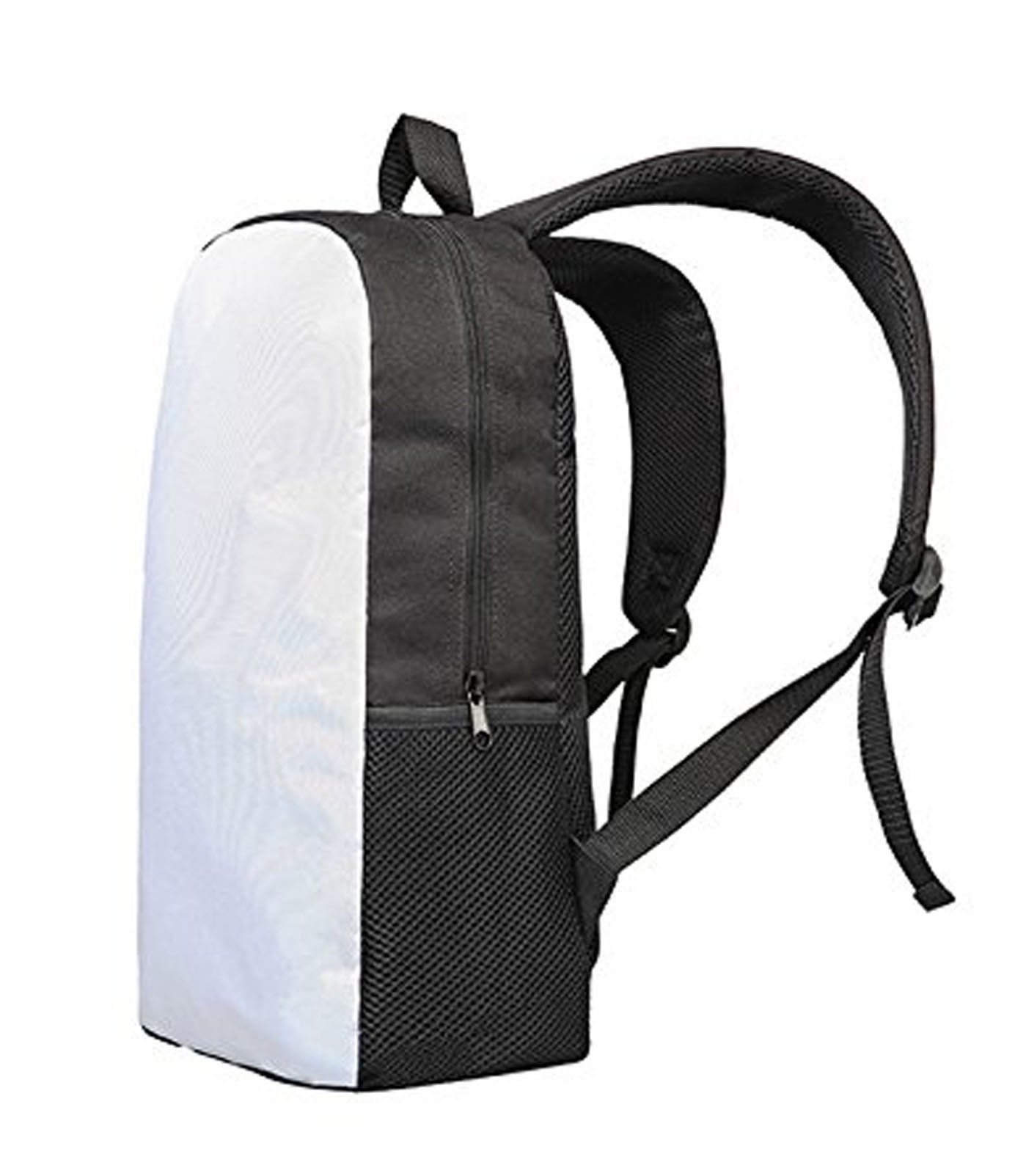 Dellukee Middle School Backpack 3D Wolf Printed Black Book Bag For Teens Boys Girls One_Size