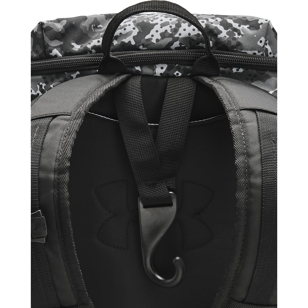 Under Armour Utility Baseball Backpack Print, (002) Black / / Metallic Gold, One Size Fits All