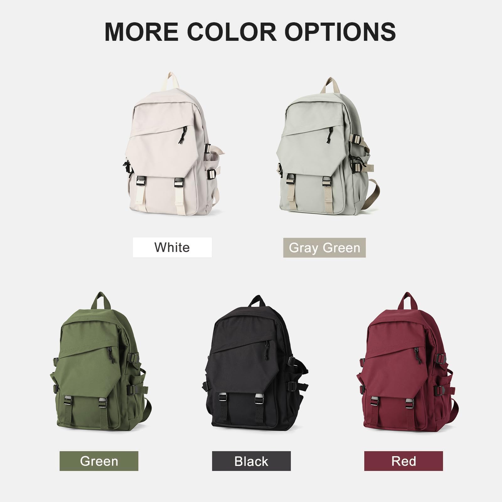 coowoz School Backpack Black Bookbag College High School Bags For Boys Girls Travel Rucksack Casual Daypack Laptop Backpacks(Black3)